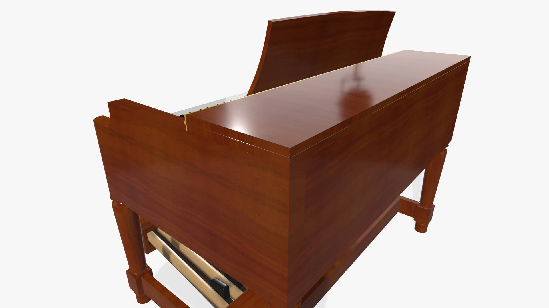 Hammond B3 Organ - Vintage Keyboard 3D Model by SpiritSwitchboard