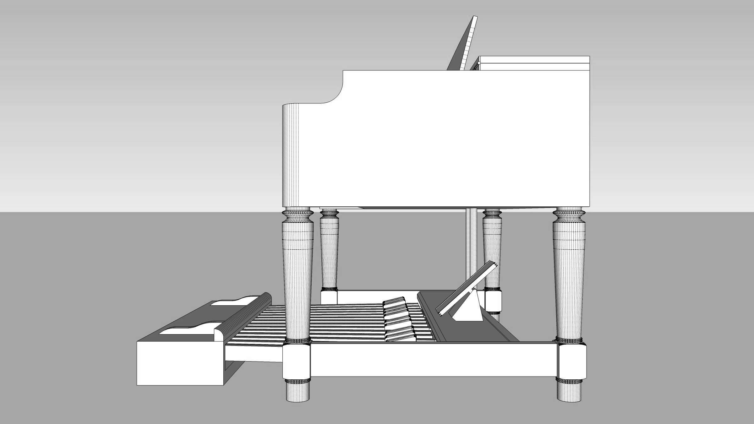 Hammond B3 Organ - Vintage Keyboard 3D Model by SpiritSwitchboard