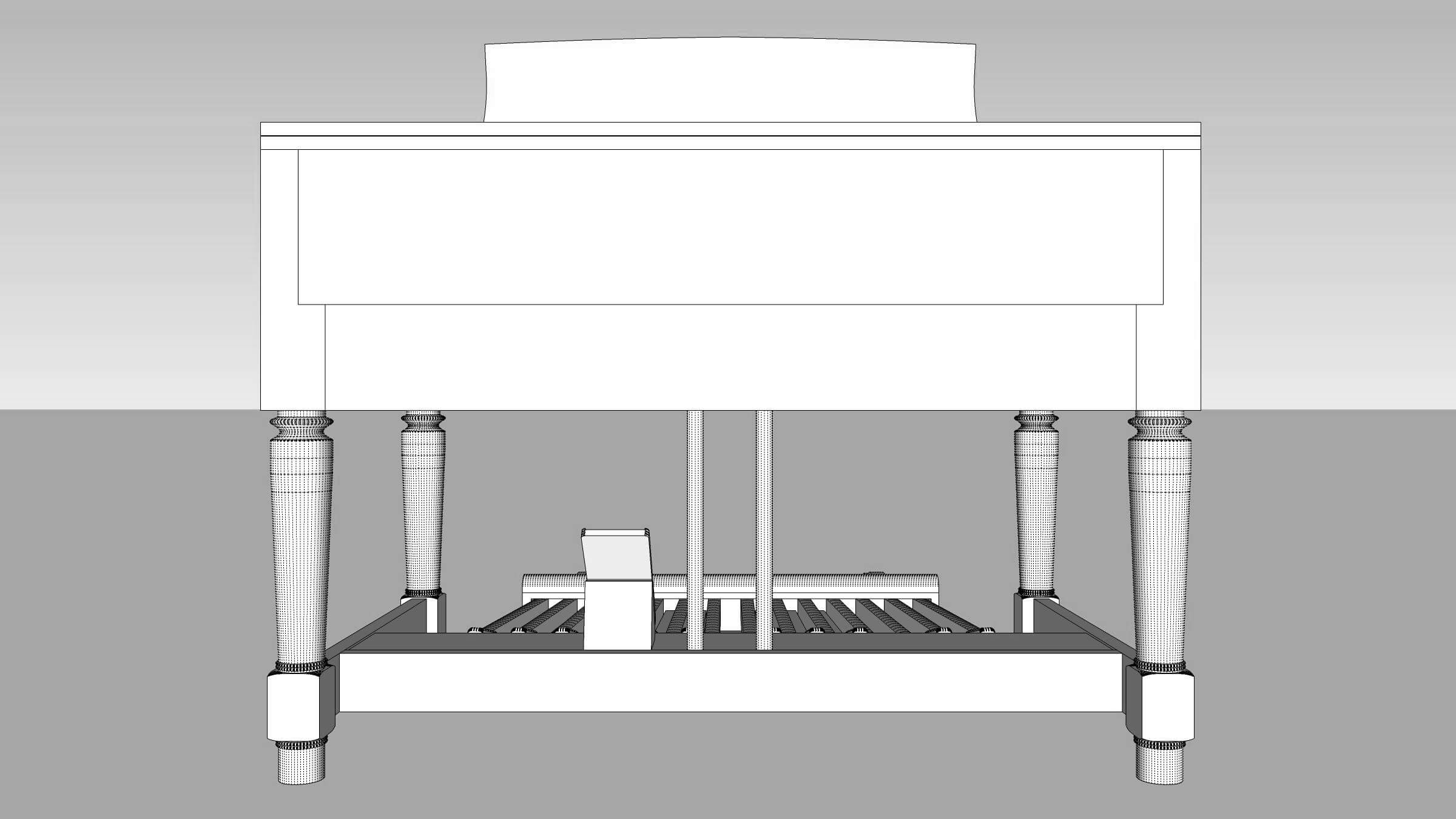 Hammond B3 Organ - Vintage Keyboard 3D Model by SpiritSwitchboard