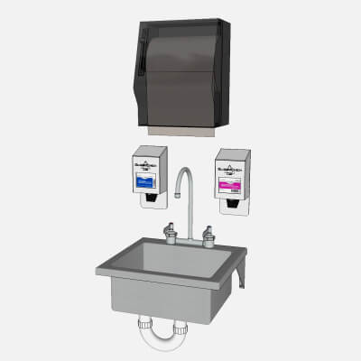 Hand Washing Station - 3D Model by SpiritSwitchboard