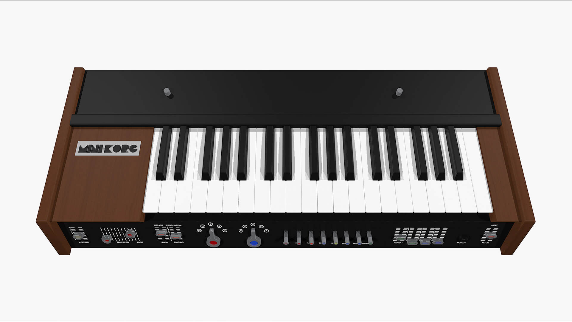 Keyboard - Korg Univox - Vintage Synthesizer 3D Model by SpiritSwitchboard