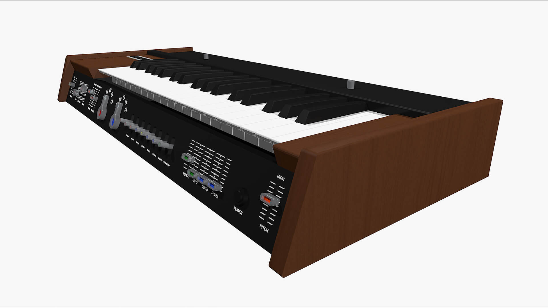 Keyboard - Korg Univox - Vintage Synthesizer 3D Model by SpiritSwitchboard