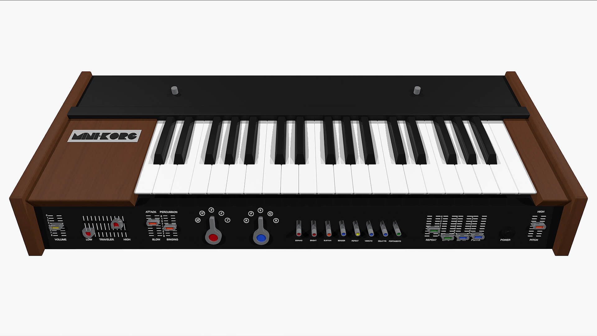 Keyboard - Korg Univox - Vintage Synthesizer 3D Model by SpiritSwitchboard