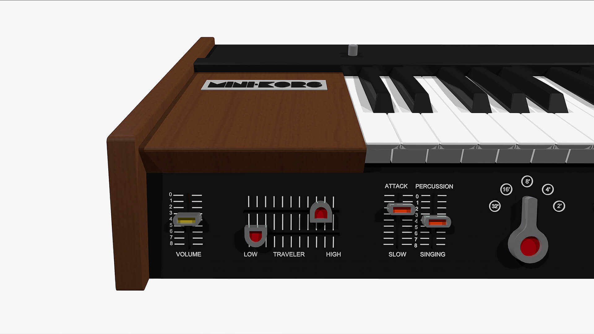Keyboard - Korg Univox - Vintage Synthesizer 3D Model by SpiritSwitchboard