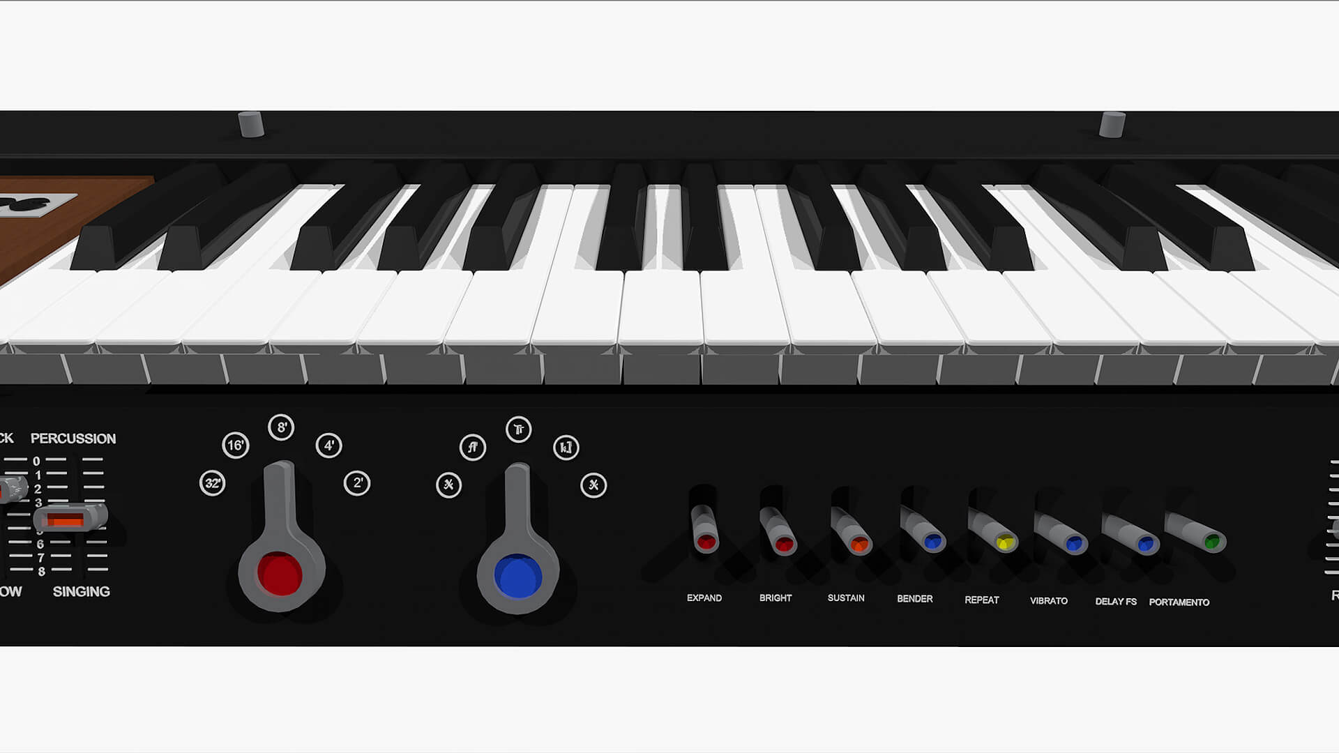 Keyboard - Korg Univox - Vintage Synthesizer 3D Model by SpiritSwitchboard