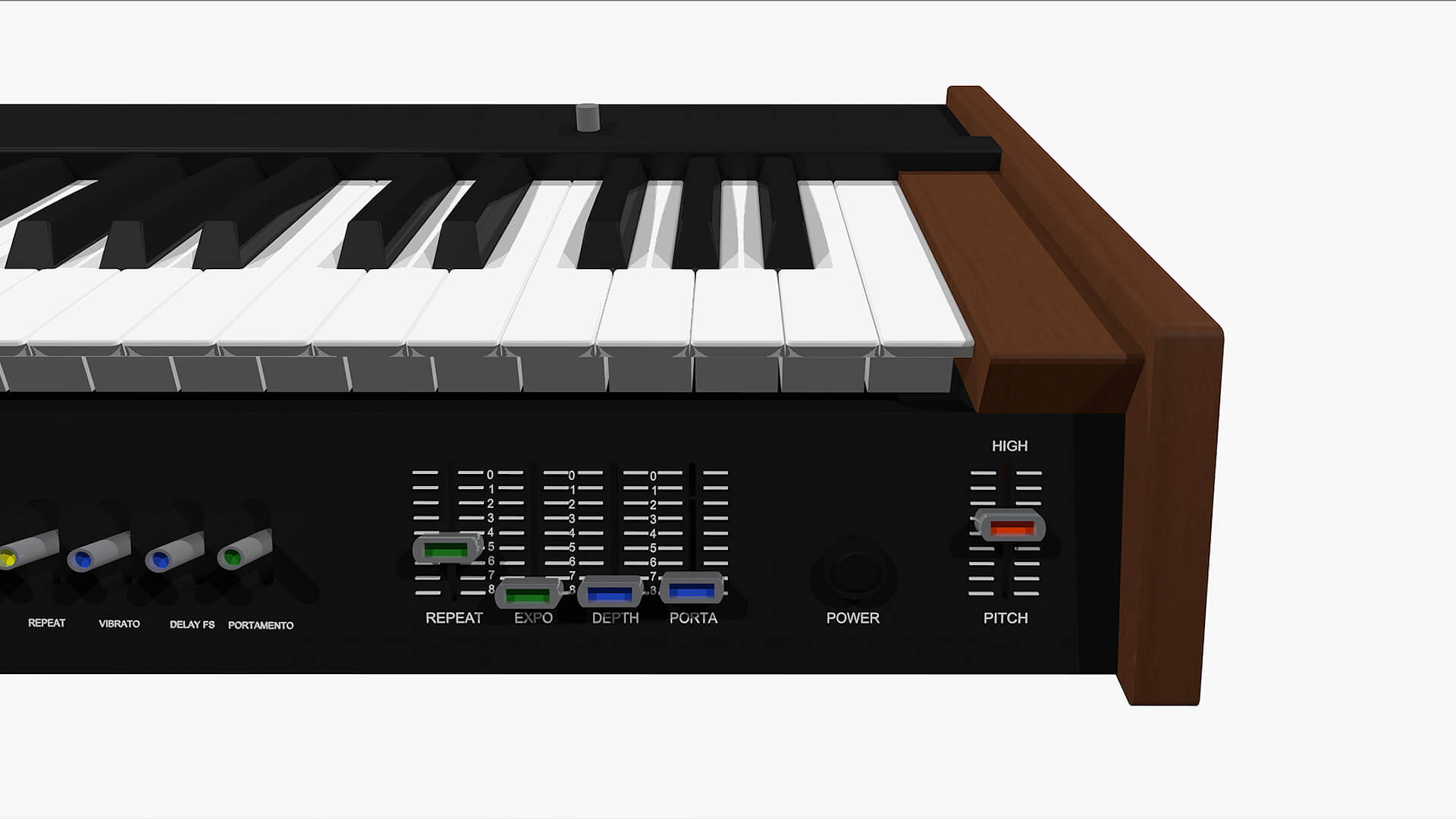Keyboard - Korg Univox - Vintage Synthesizer 3D Model by SpiritSwitchboard