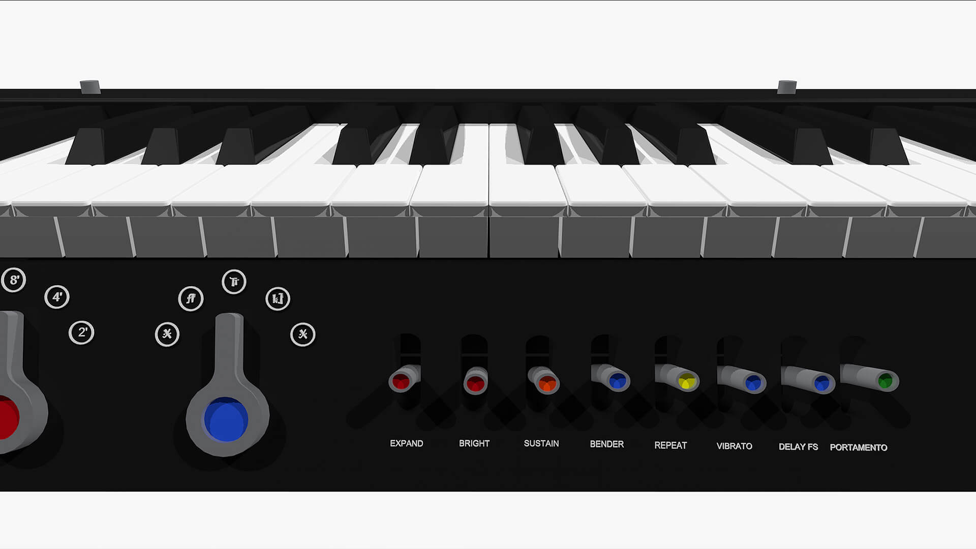 Keyboard - Korg Univox - Vintage Synthesizer 3D Model by SpiritSwitchboard