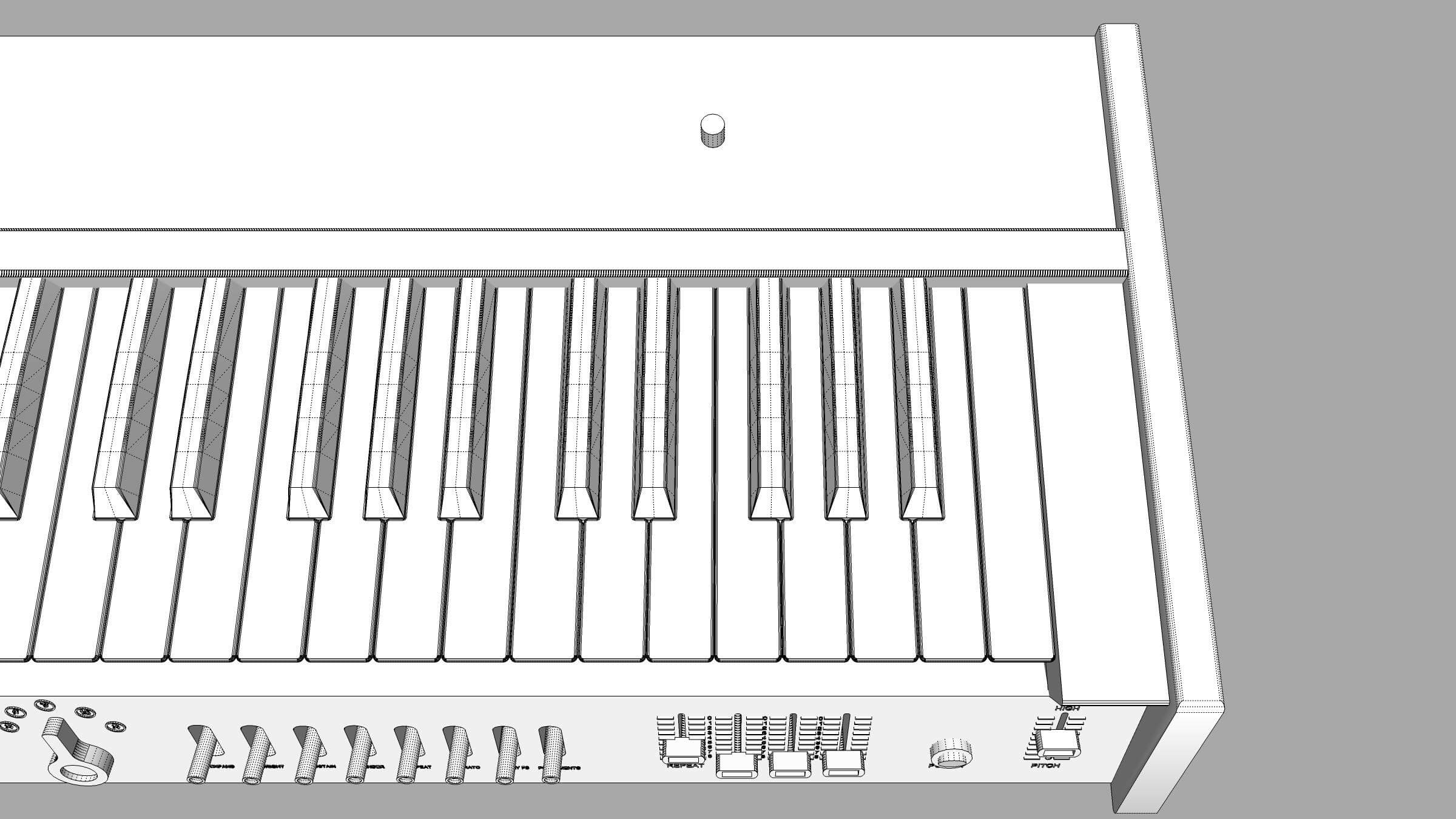 Keyboard - Korg Univox - Vintage Synthesizer 3D Model by SpiritSwitchboard