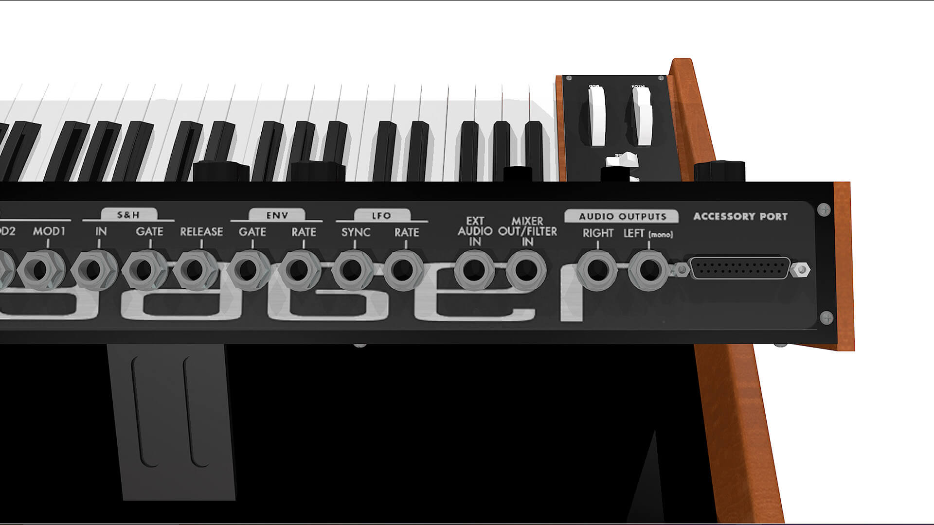 Keyboard Synthesizer - Moog Voyager - Wood Finish 3D Model by ...