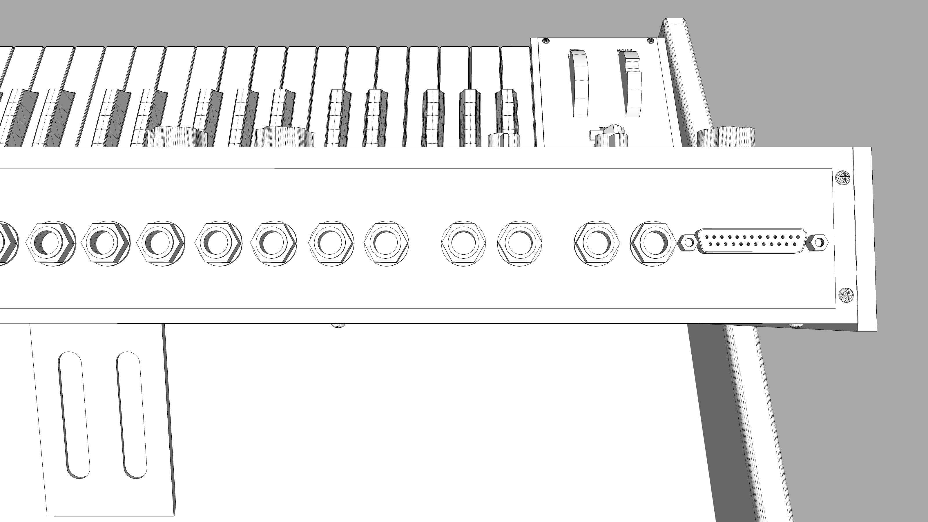 Keyboard Synthesizer - Moog Voyager - Wood Finish 3D Model by ...