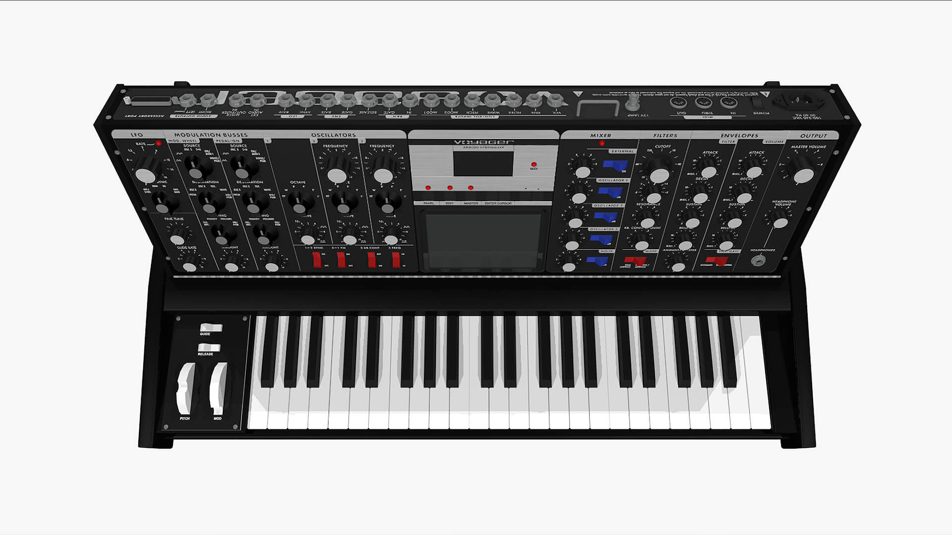 Keyboard Synthesizer - Moog Voyager 3D Model by SpiritSwitchboard
