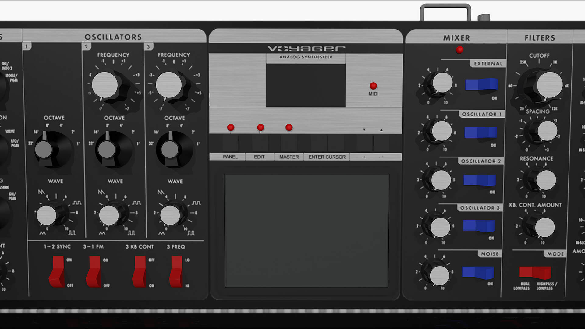 Keyboard Synthesizer - Moog Voyager 3D Model by SpiritSwitchboard