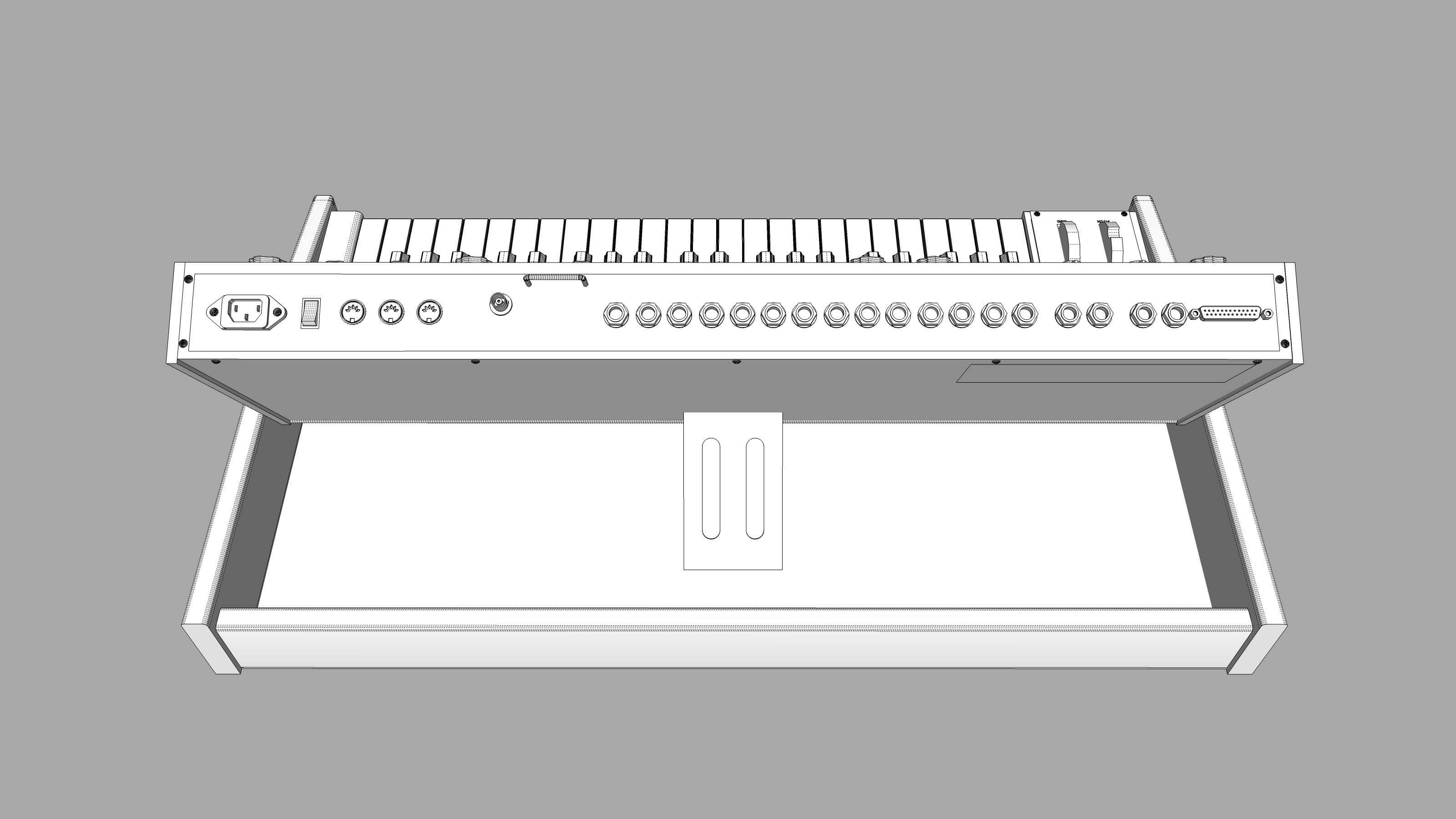 Keyboard Synthesizer - Moog Voyager 3D Model by SpiritSwitchboard