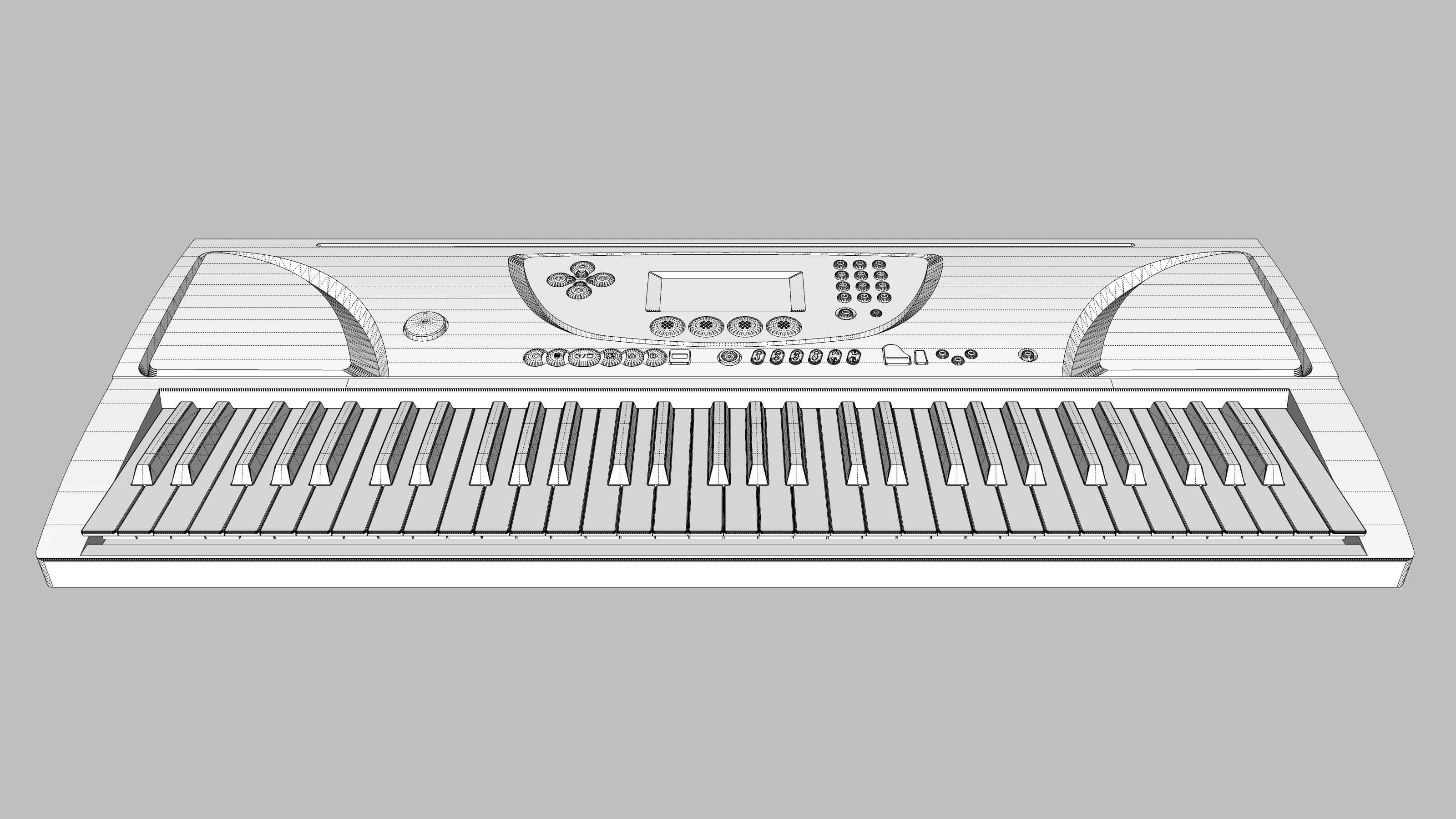 Keyboard Workstation - Yamaha PSR 270 3D Model by SpiritSwitchboard