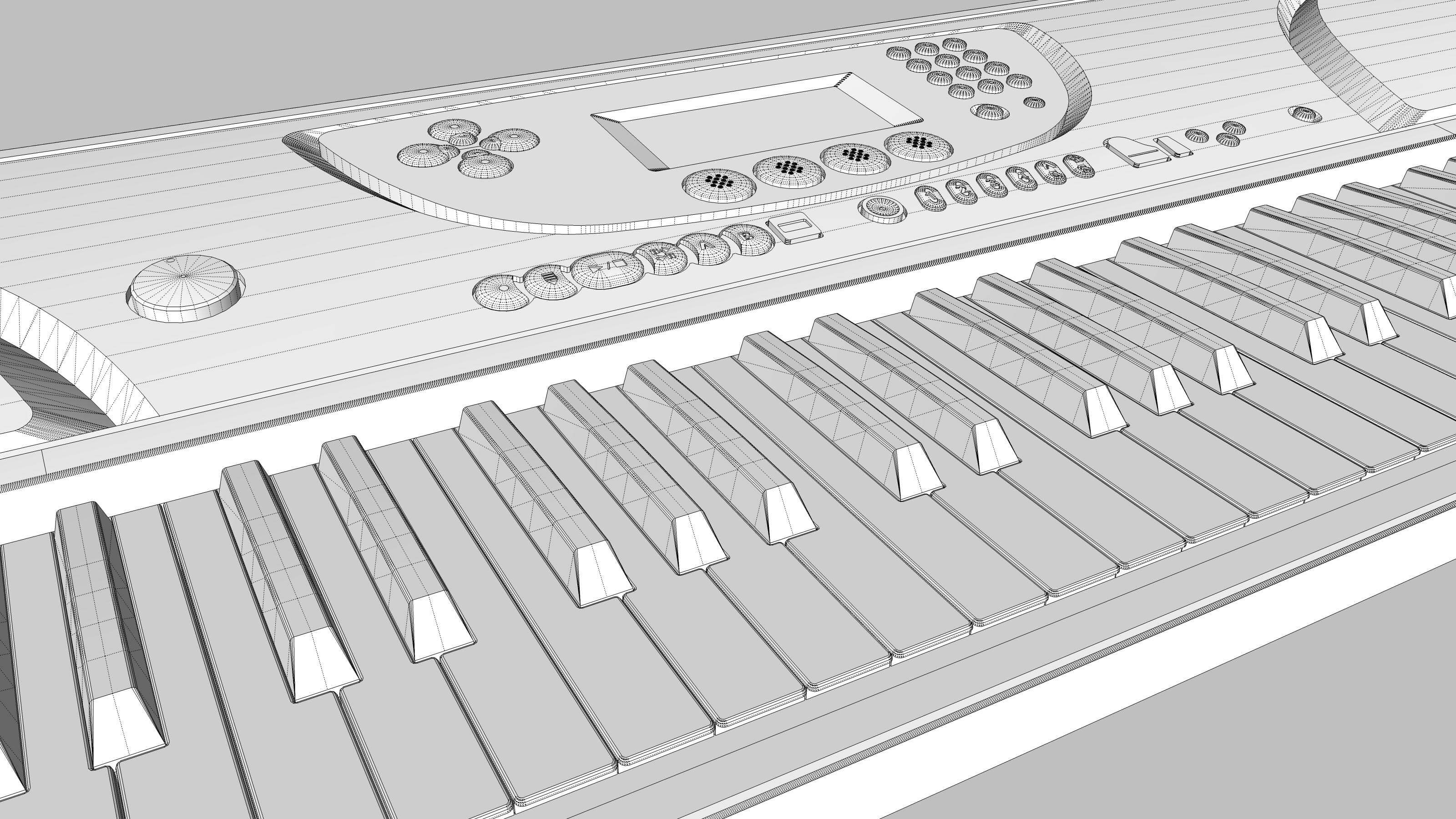 Keyboard Workstation - Yamaha PSR 270 3D Model by SpiritSwitchboard