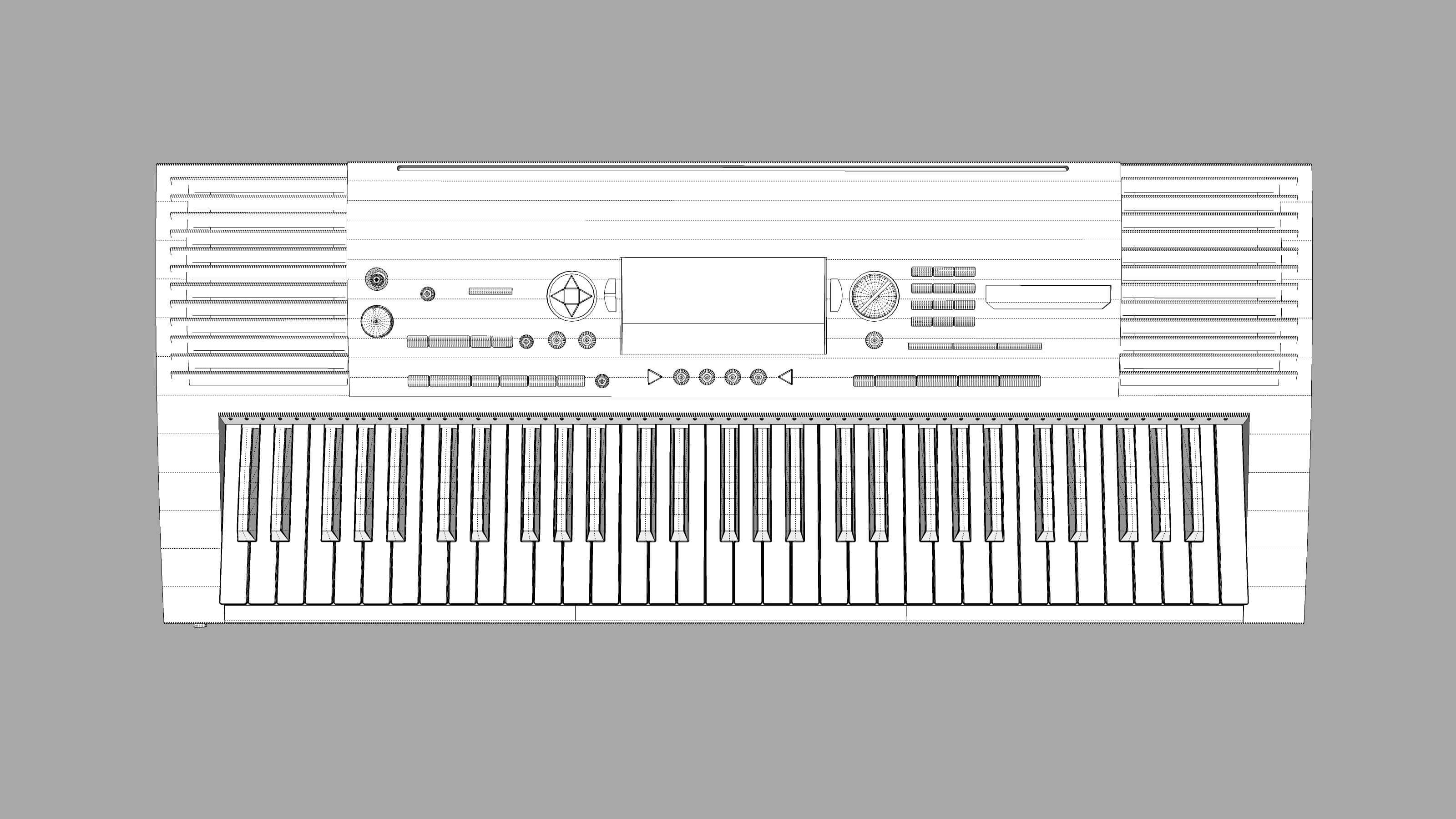 Keyboard Workstation - Yamaha PSR 420 3D Model by SpiritSwitchboard
