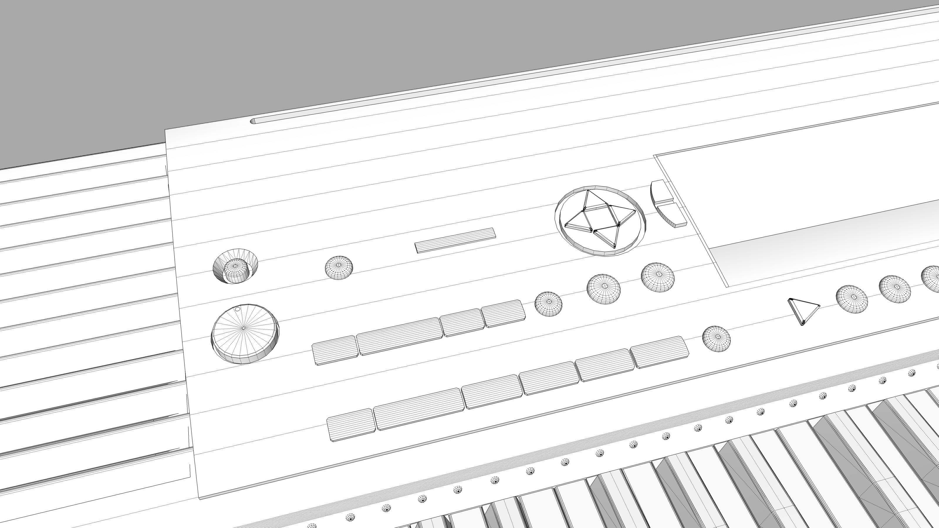 Keyboard Workstation - Yamaha PSR 420 3D Model by SpiritSwitchboard
