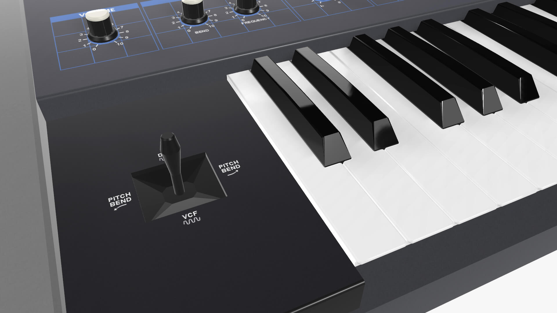 Korg Poly 61 - Synthesizer Keyboard 3D Model by SpiritSwitchboard