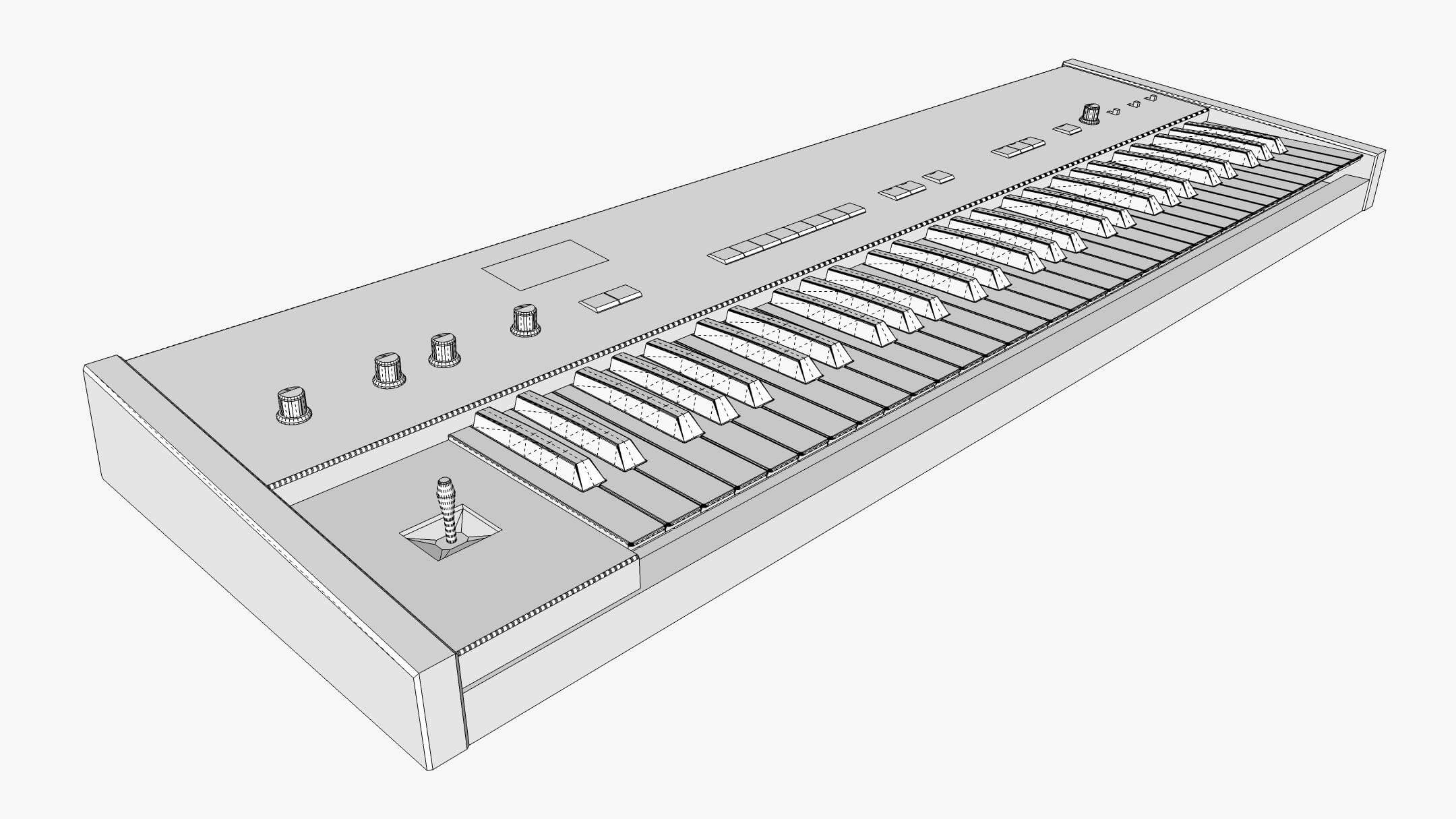 Korg Poly 61 - Synthesizer Keyboard 3D Model by SpiritSwitchboard