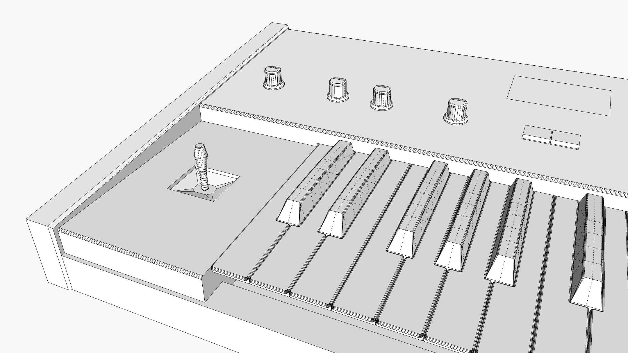 Korg Poly 61 - Synthesizer Keyboard 3D Model by SpiritSwitchboard
