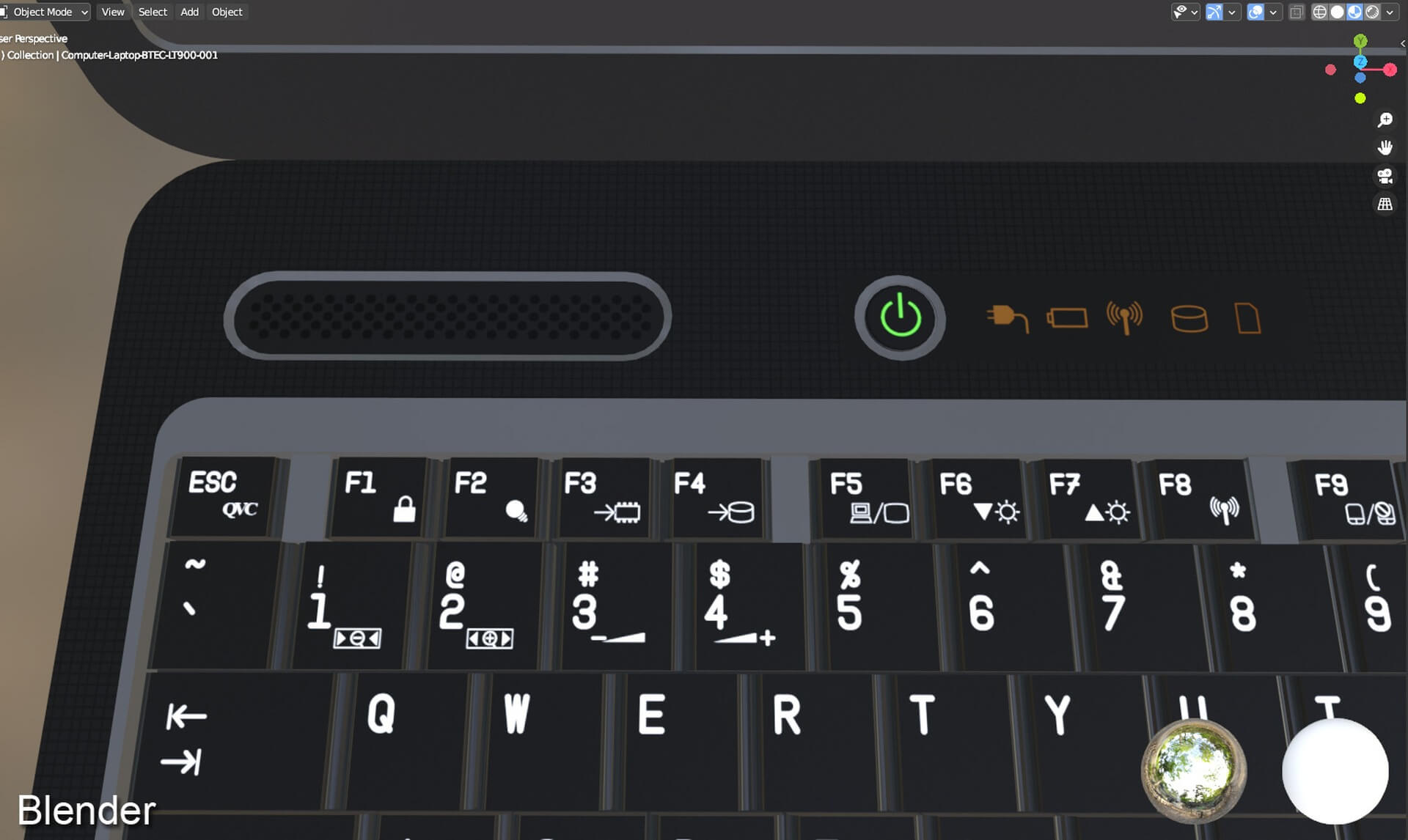 Laptop Computer - Notebook Computer 3D Model by SpiritSwitchboard