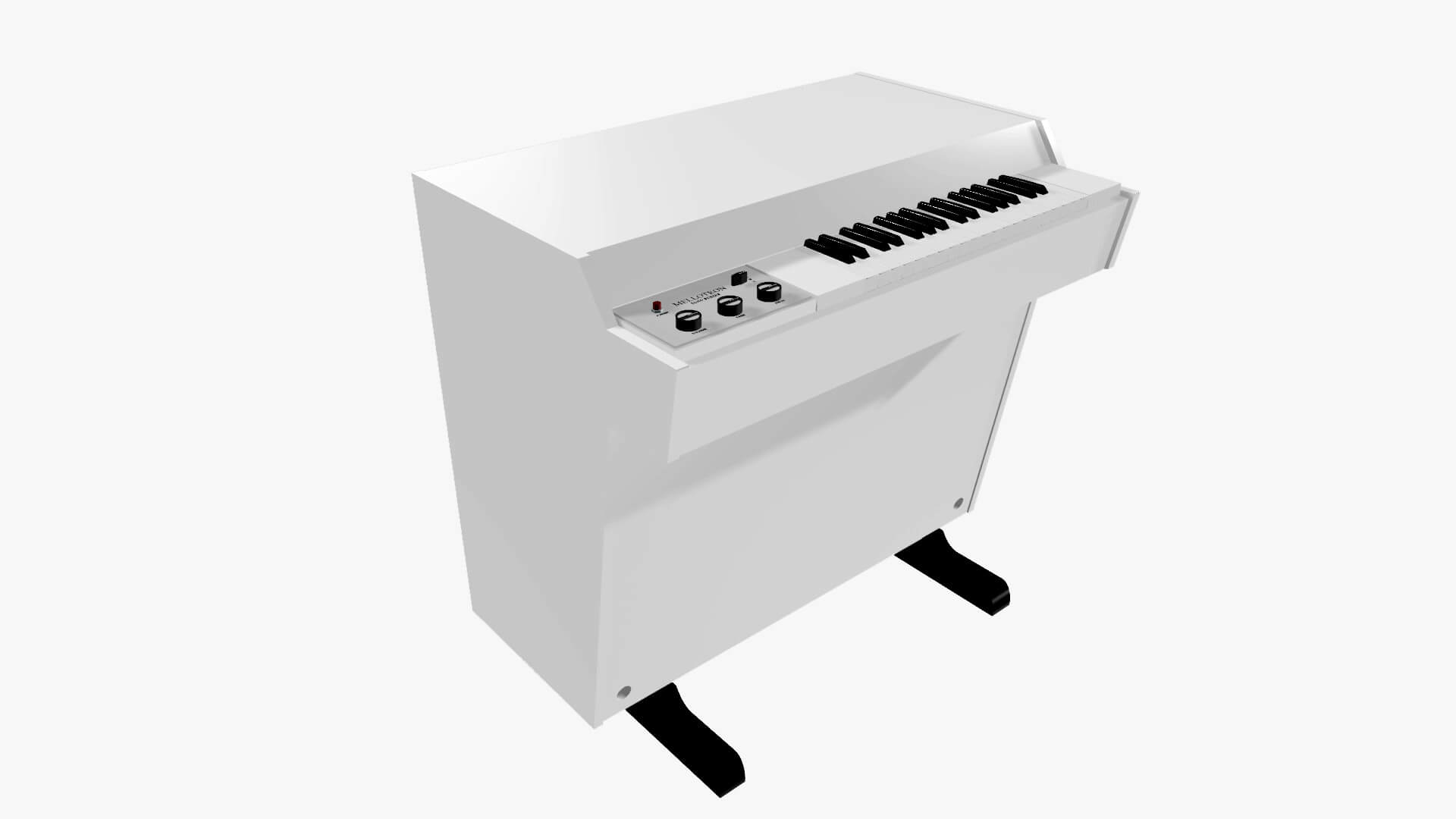 Mellotron M400 - Vintage Keyboard 3D Model by SpiritSwitchboard