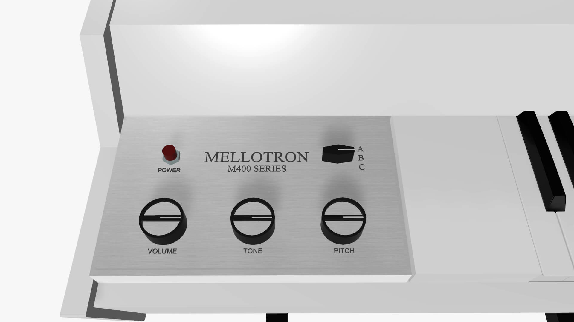 Mellotron M400 - Vintage Keyboard 3D Model by SpiritSwitchboard