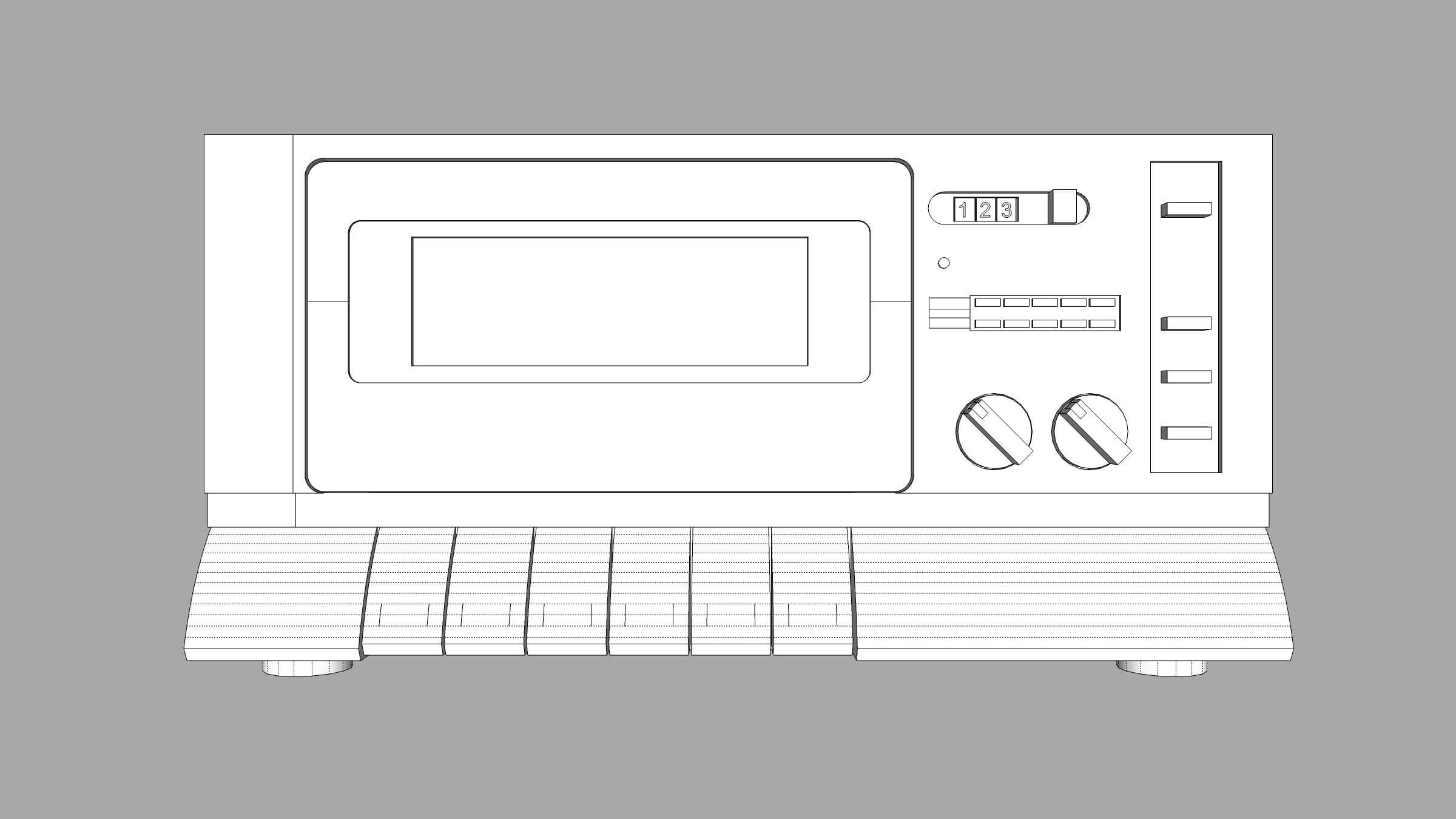 Mini Tape Deck - Realistic SCT-86 3D Model by SpiritSwitchboard