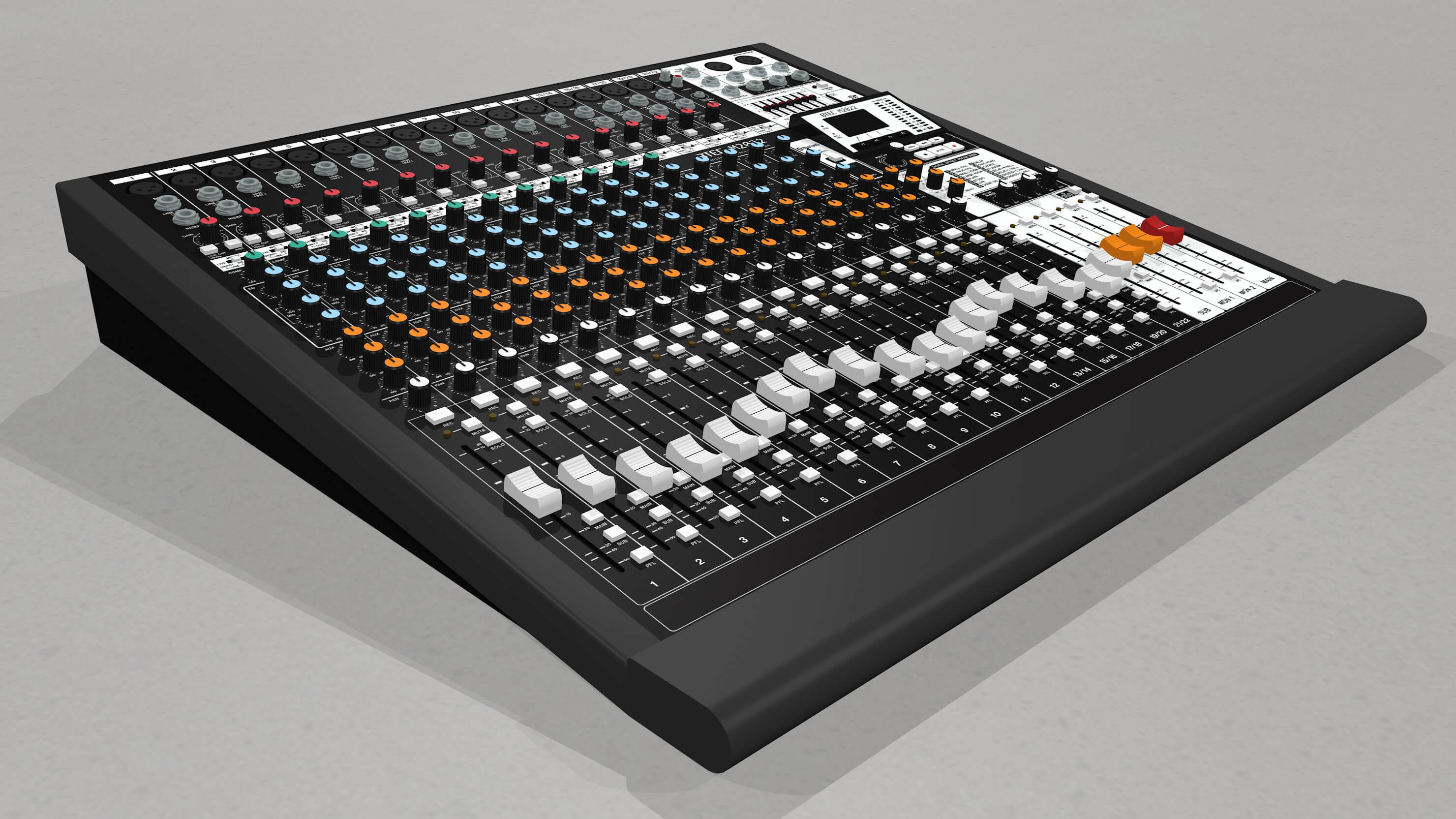 Mixing Board - Live Mixer 3D Model by SpiritSwitchboard