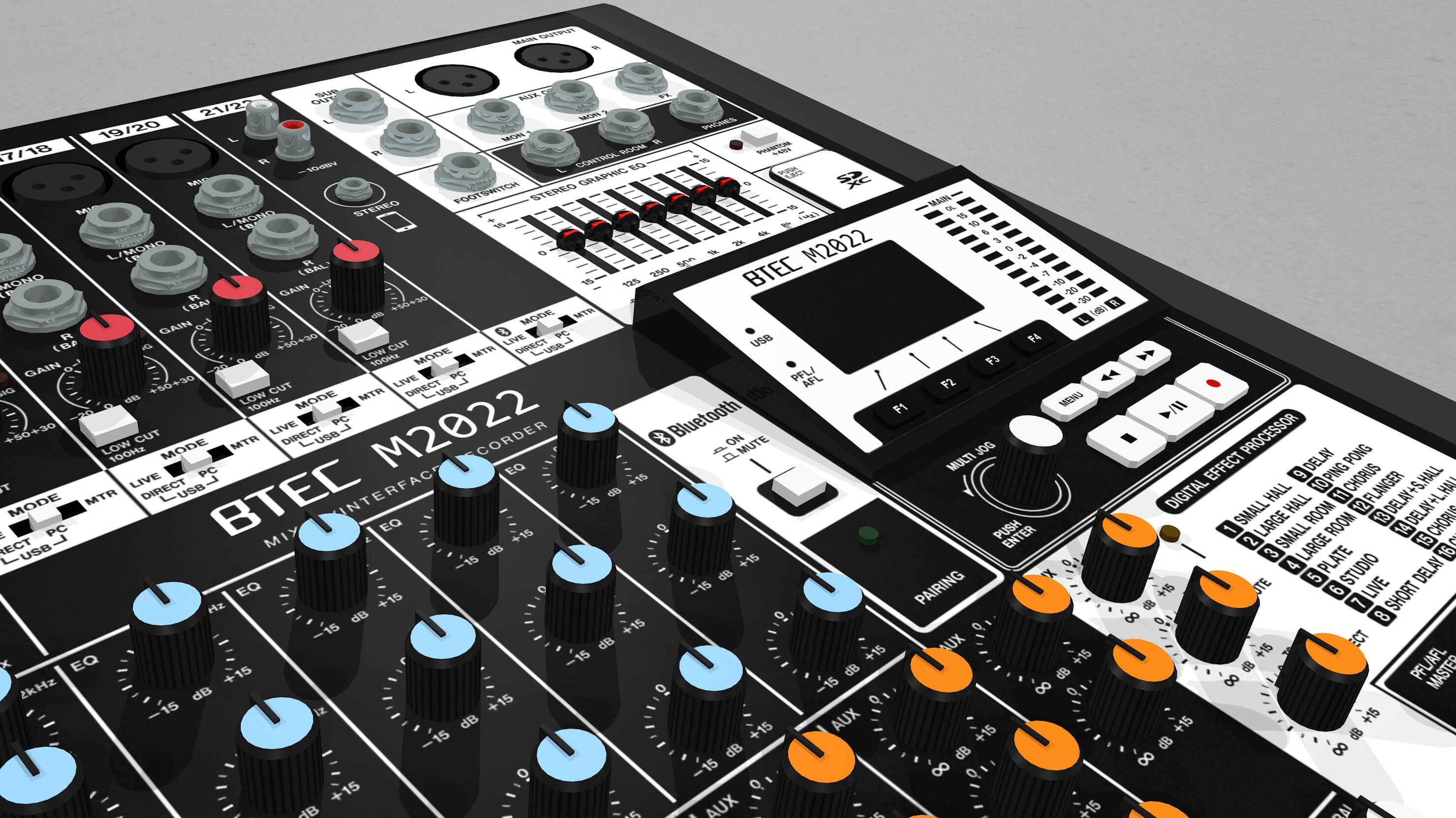 Mixing Board - Live Mixer 3D Model by SpiritSwitchboard