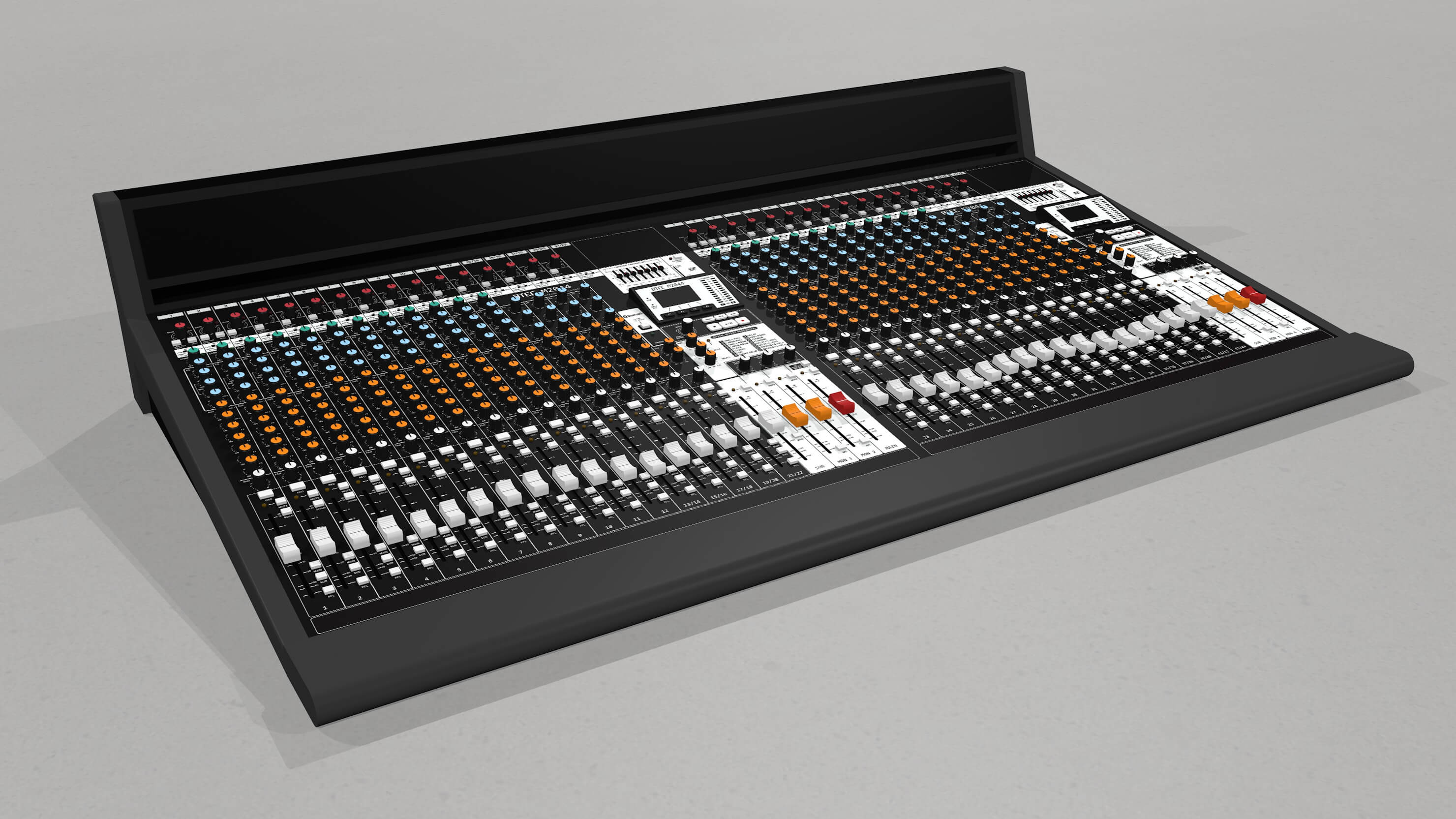 Mixing Board - Recording Studio Mixer 3D Model by SpiritSwitchboard