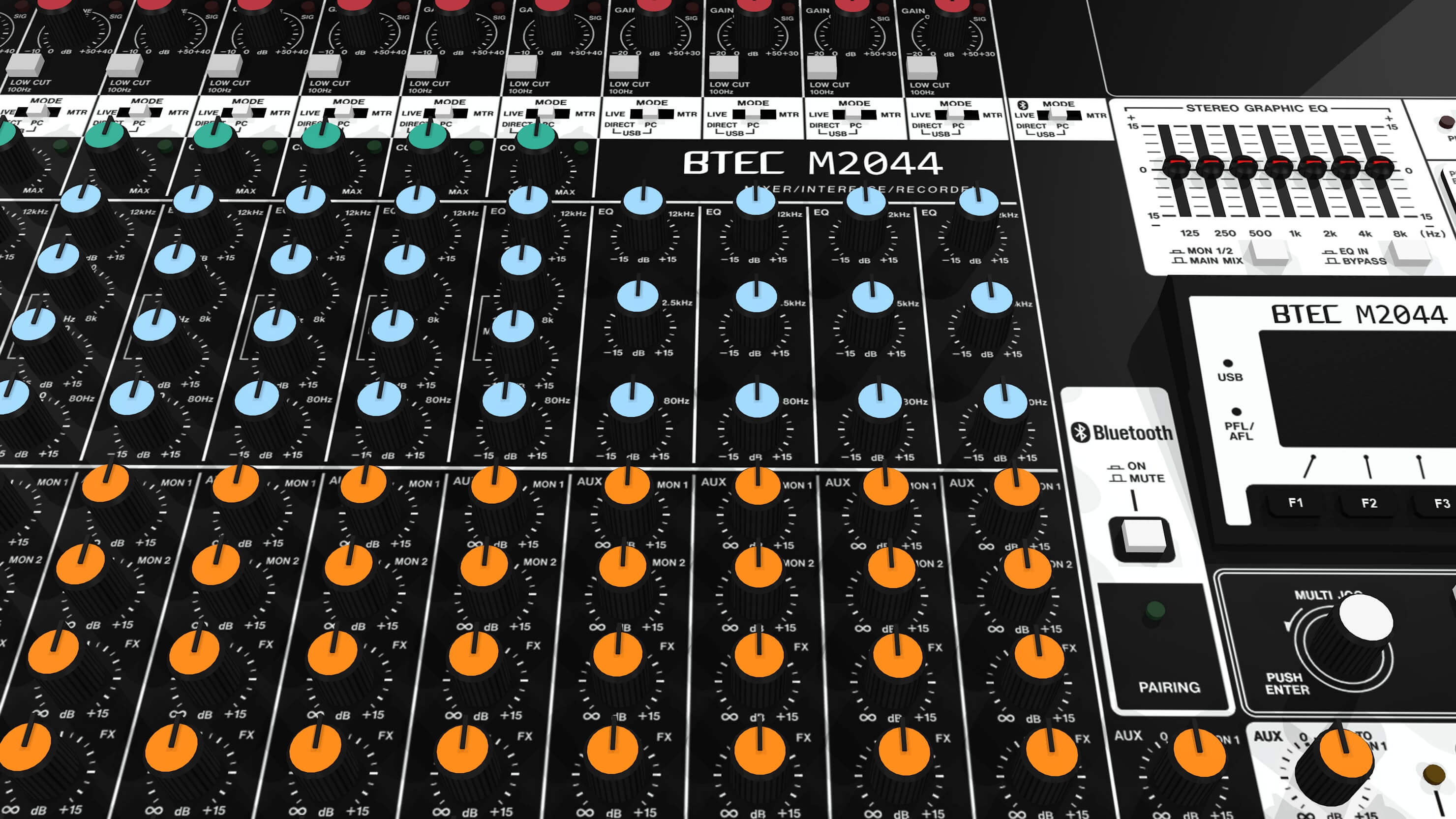 Mixing Board - Recording Studio Mixer 3D Model by SpiritSwitchboard