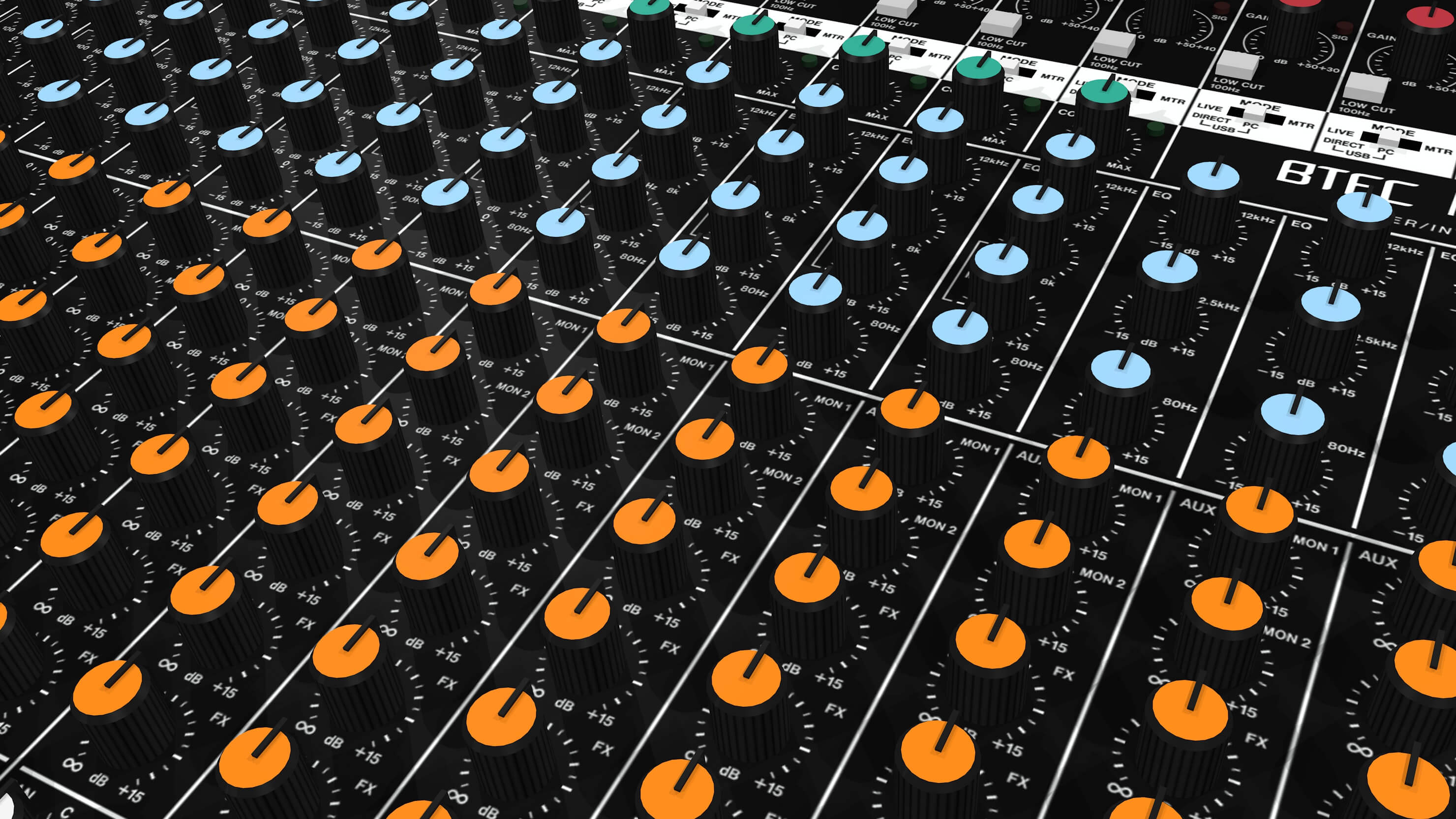 Mixing Board - Recording Studio Mixer 3D Model by SpiritSwitchboard