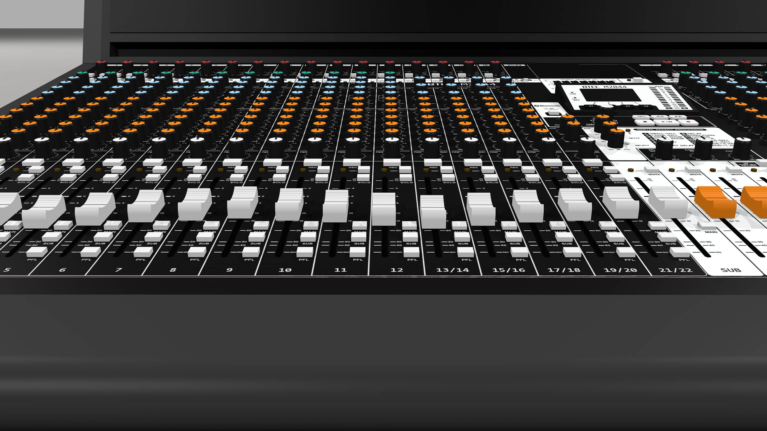 Mixing Board - Recording Studio Mixer 3D Model by SpiritSwitchboard