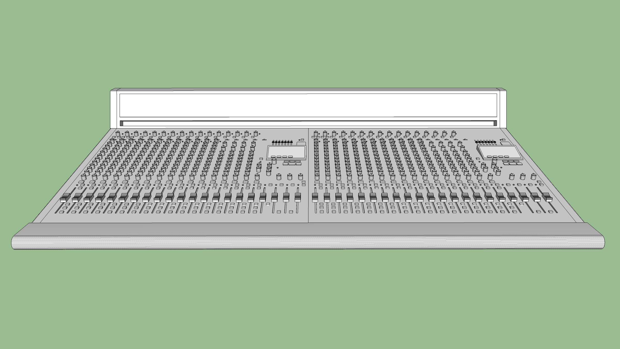 Mixing Board - Recording Studio Mixer 3D Model by SpiritSwitchboard