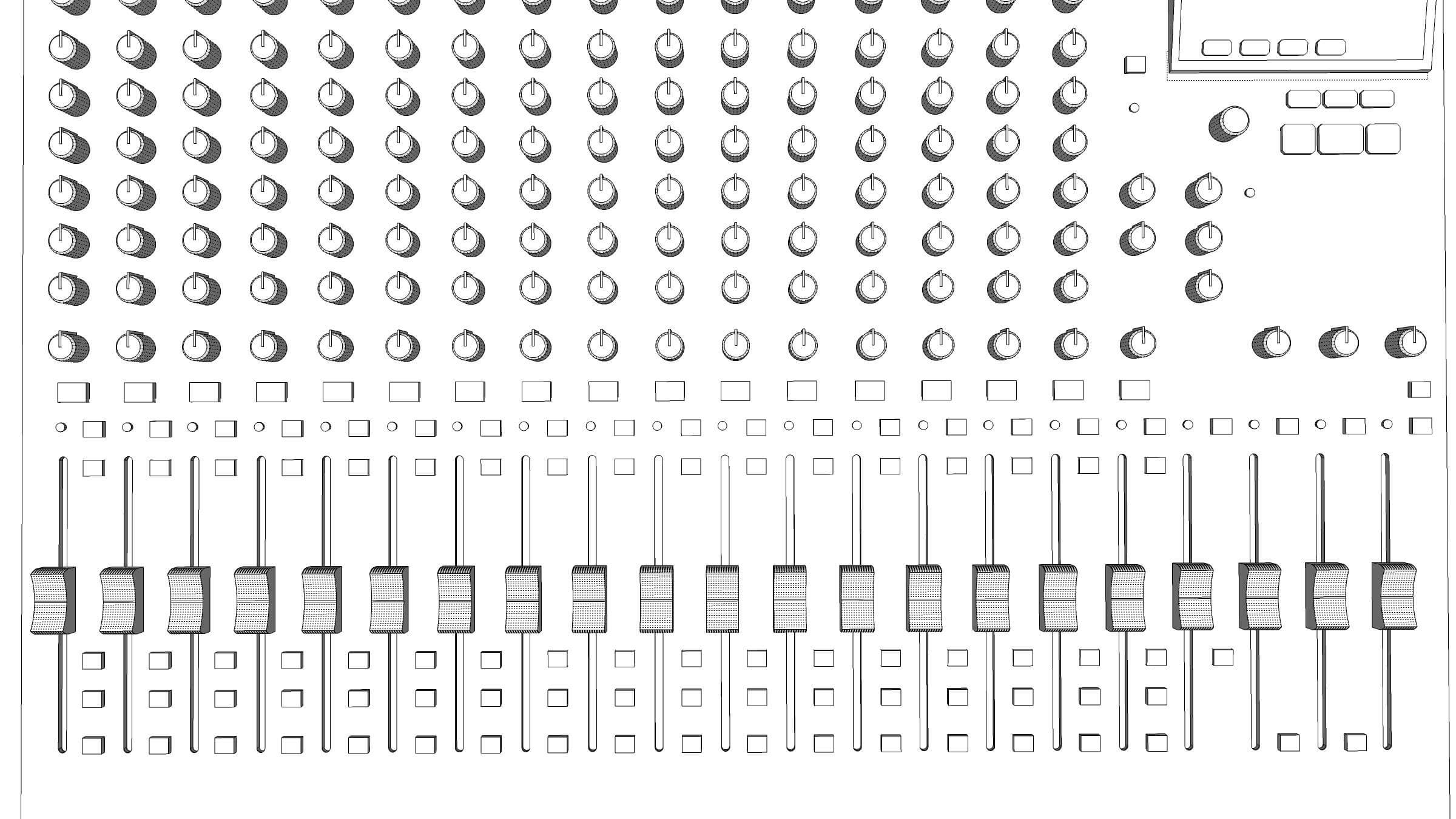 Mixing Board - Recording Studio Mixer 3D Model by SpiritSwitchboard
