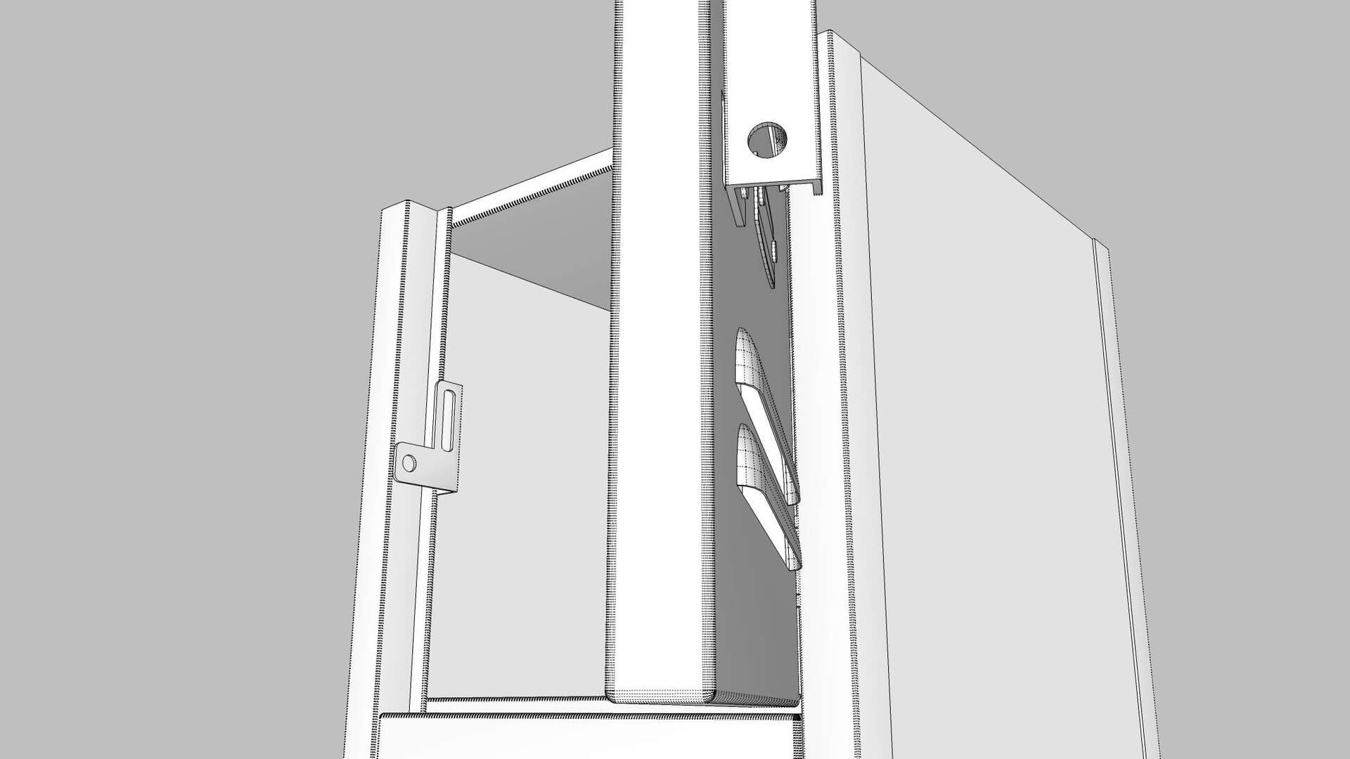 Modular Lockers With Interior - 3D Model by SpiritSwitchboard