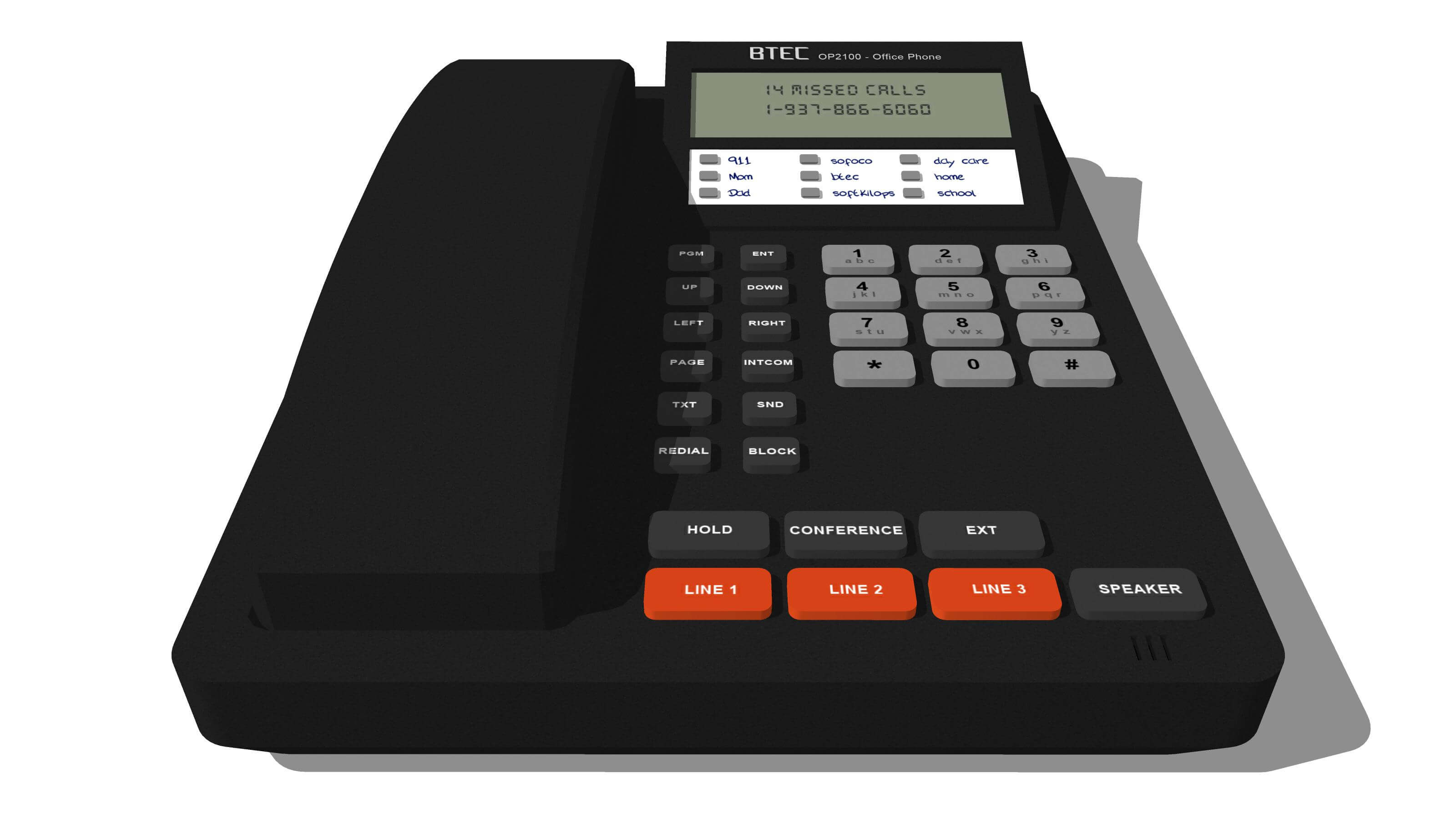 Office Phone - Business Phone 3D Model by SpiritSwitchboard