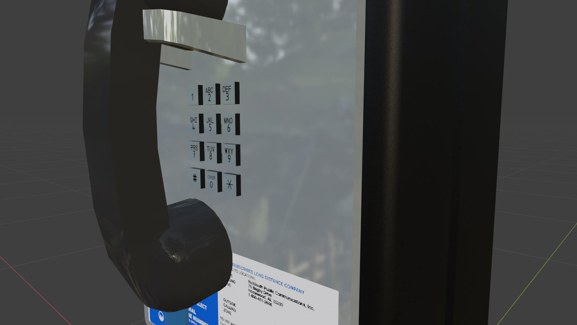 Payphone - Standalone Unit 3D Model by SpiritSwitchboard