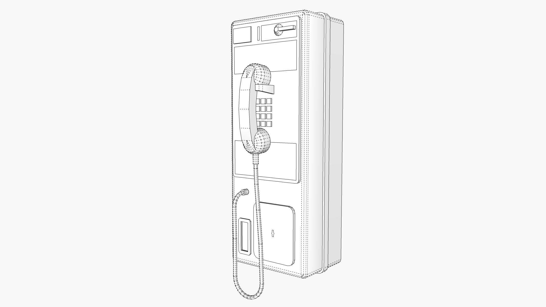 Payphone - Standalone Unit 3D Model by SpiritSwitchboard