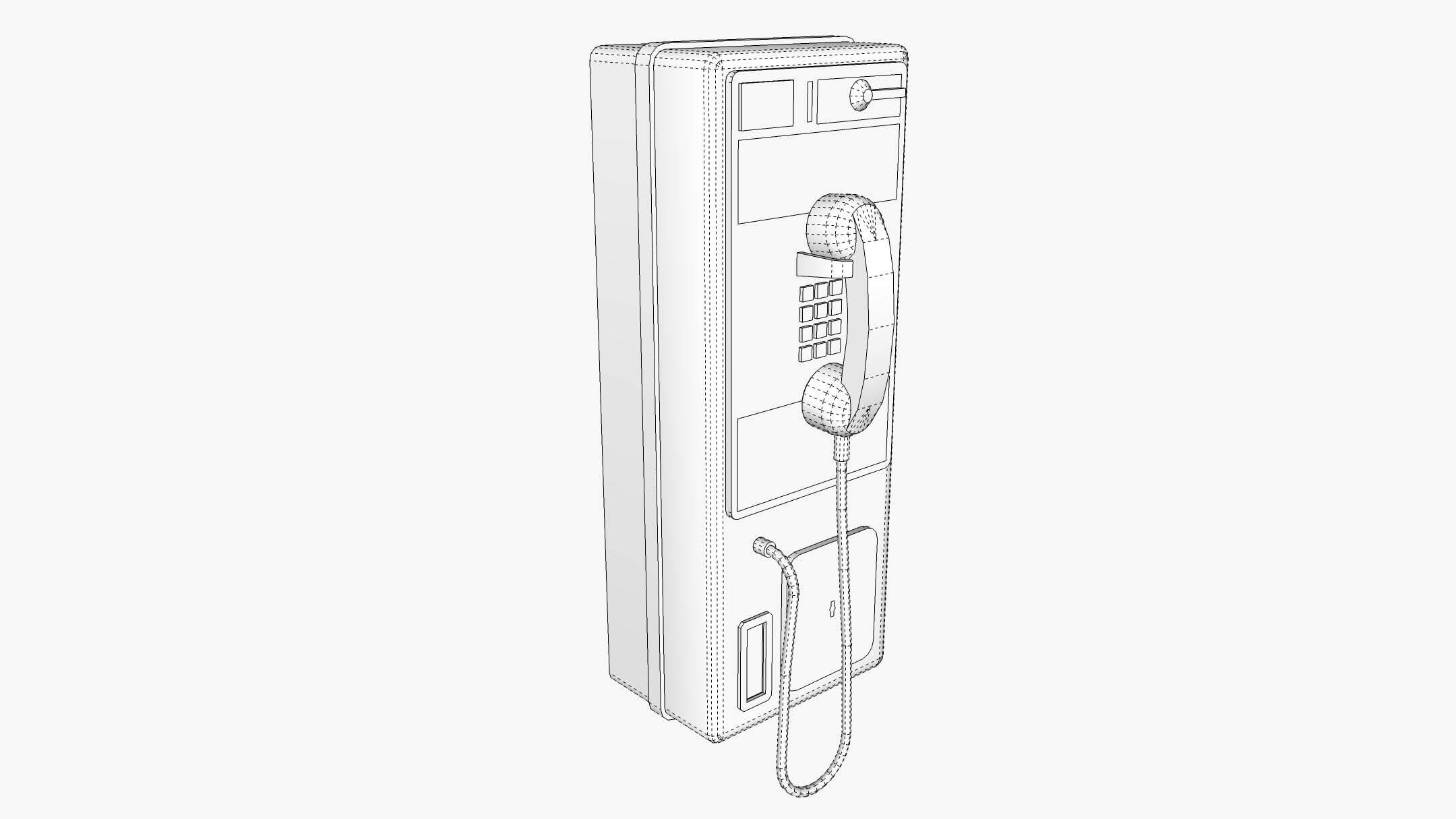 Payphone - Standalone Unit 3D Model by SpiritSwitchboard