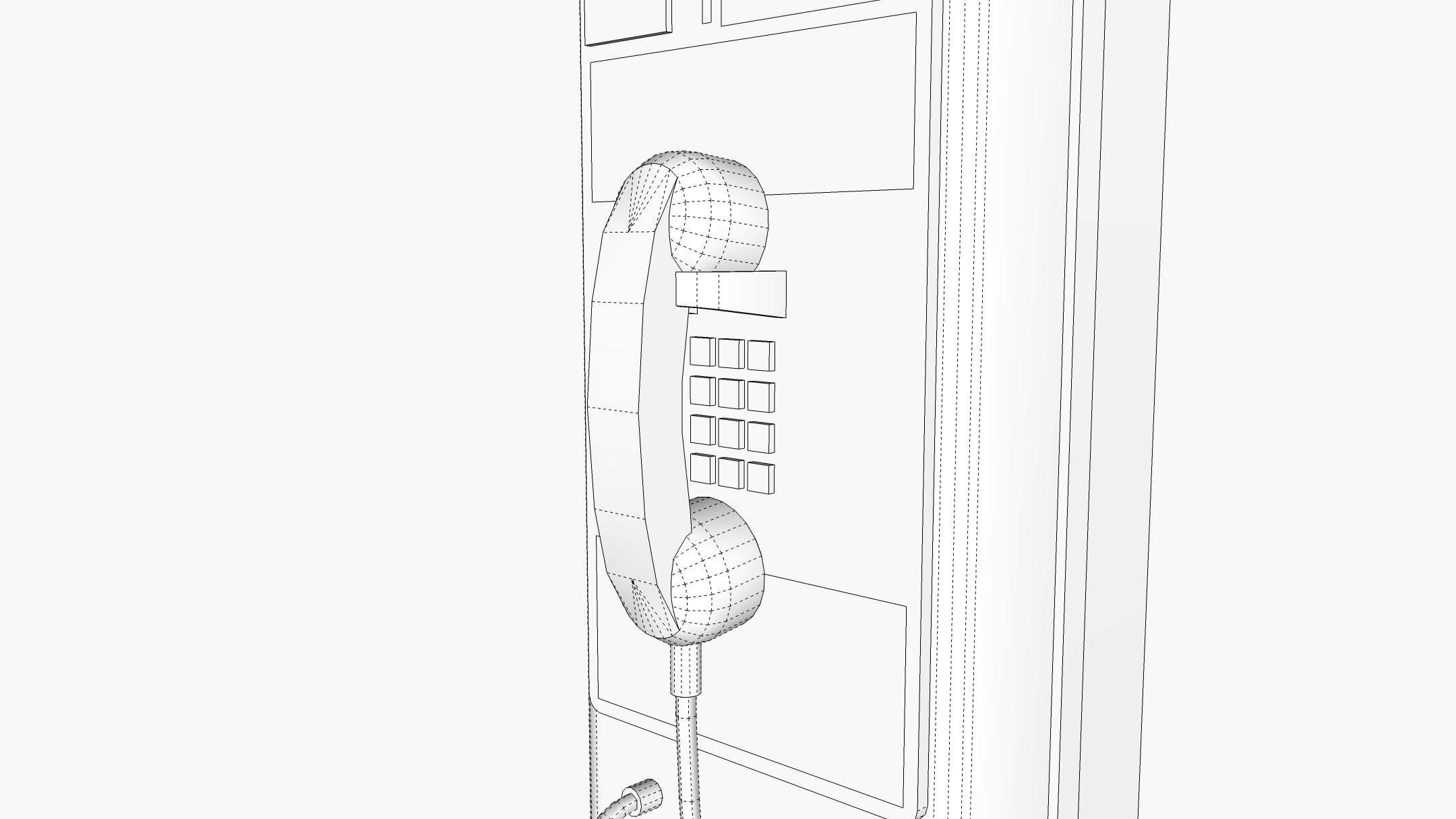 Payphone - Standalone Unit 3D Model by SpiritSwitchboard