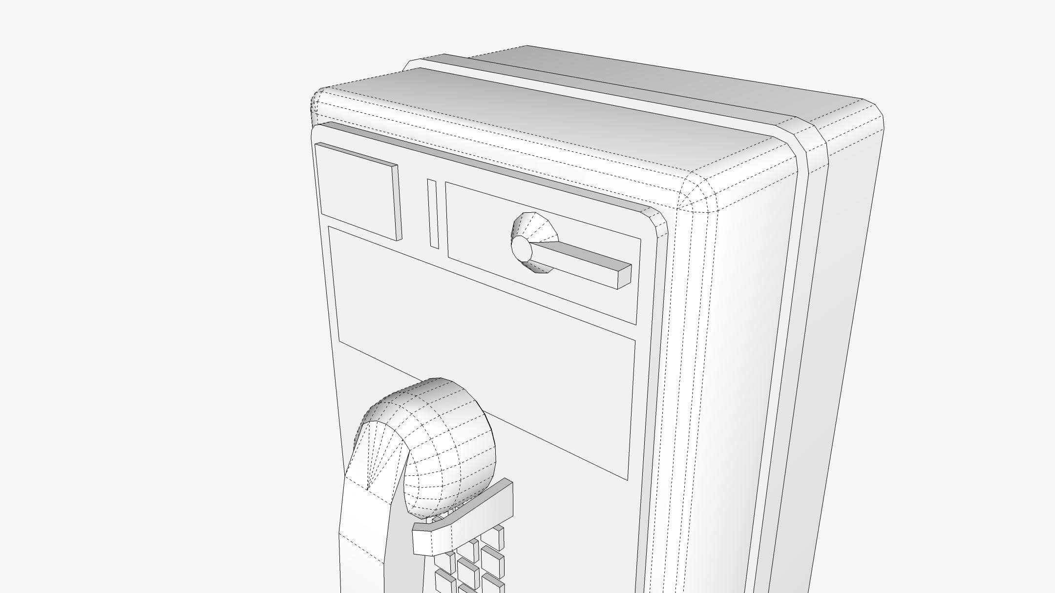 Payphone - Standalone Unit 3D Model by SpiritSwitchboard