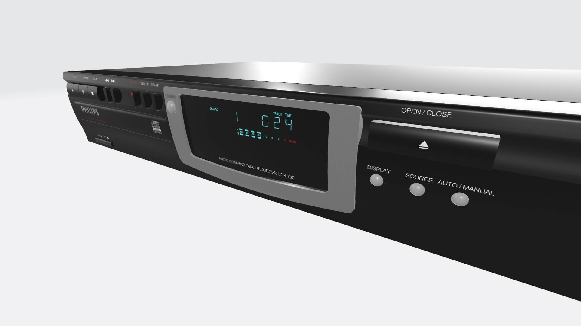 Philips CD Burner Deck - 3D Model by SpiritSwitchboard