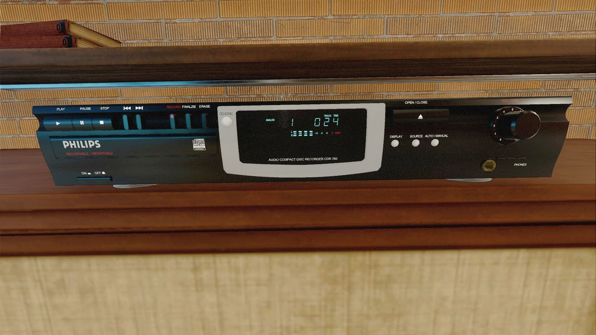 Philips CD Burner Deck - 3D Model by SpiritSwitchboard