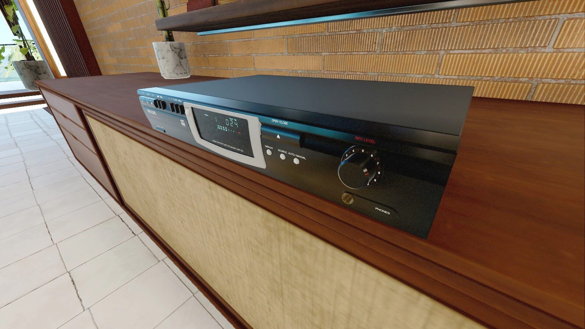 Philips CD Burner Deck - 3D Model by SpiritSwitchboard