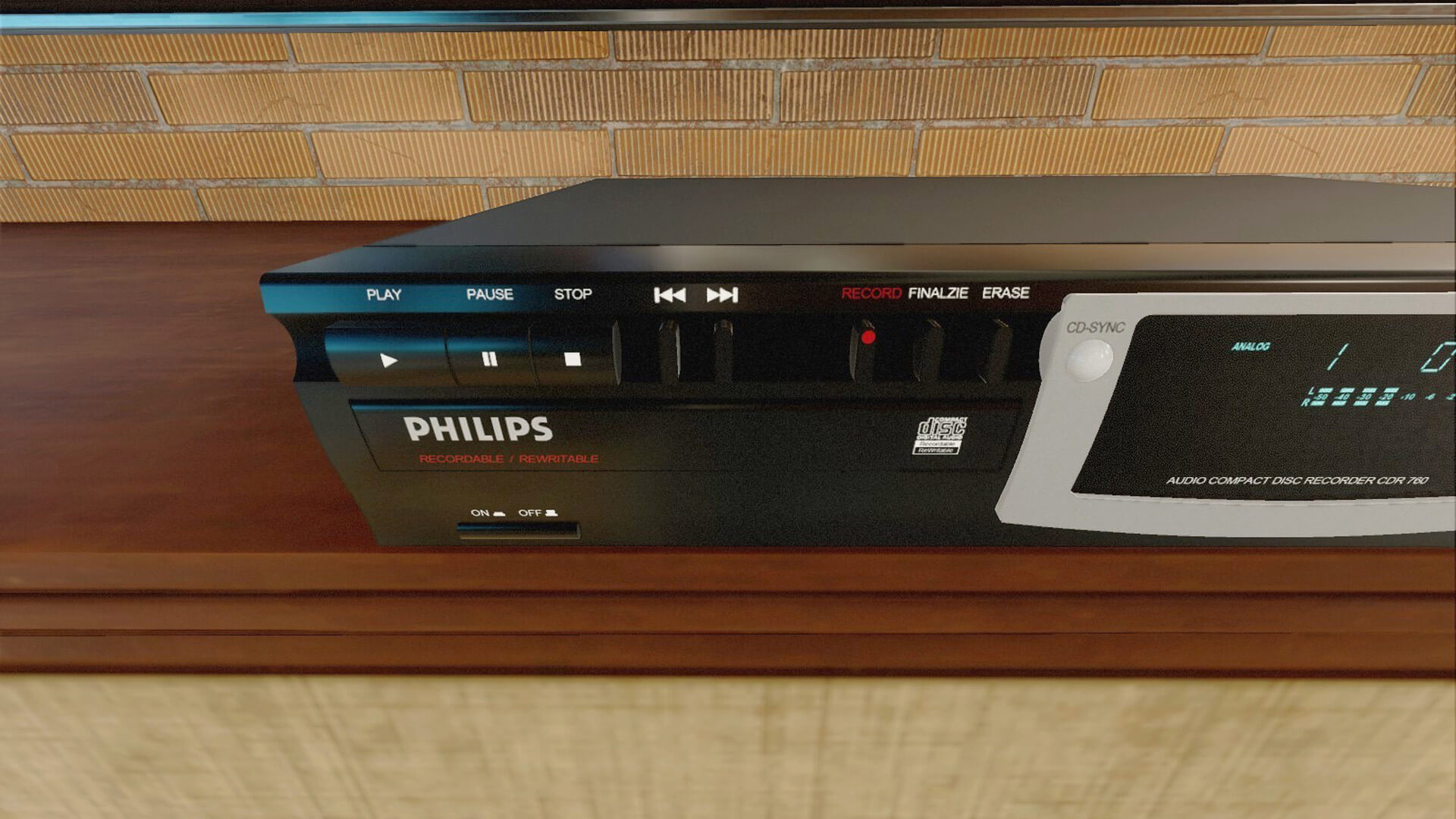 Philips CD Burner Deck - 3D Model by SpiritSwitchboard