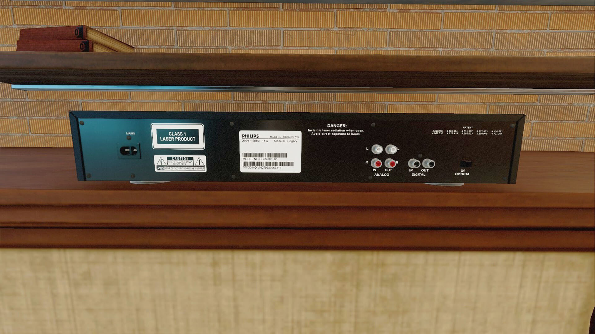 Philips CD Burner Deck - 3D Model by SpiritSwitchboard