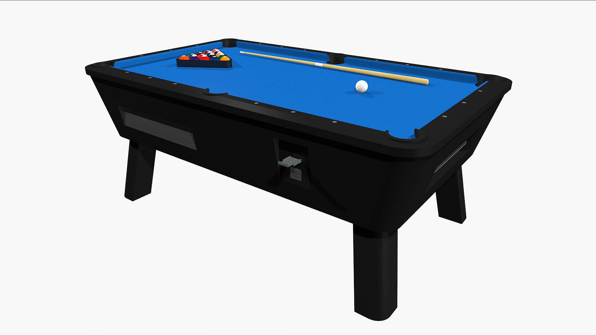 Pool Table - Billiards Set 3D Model by SpiritSwitchboard