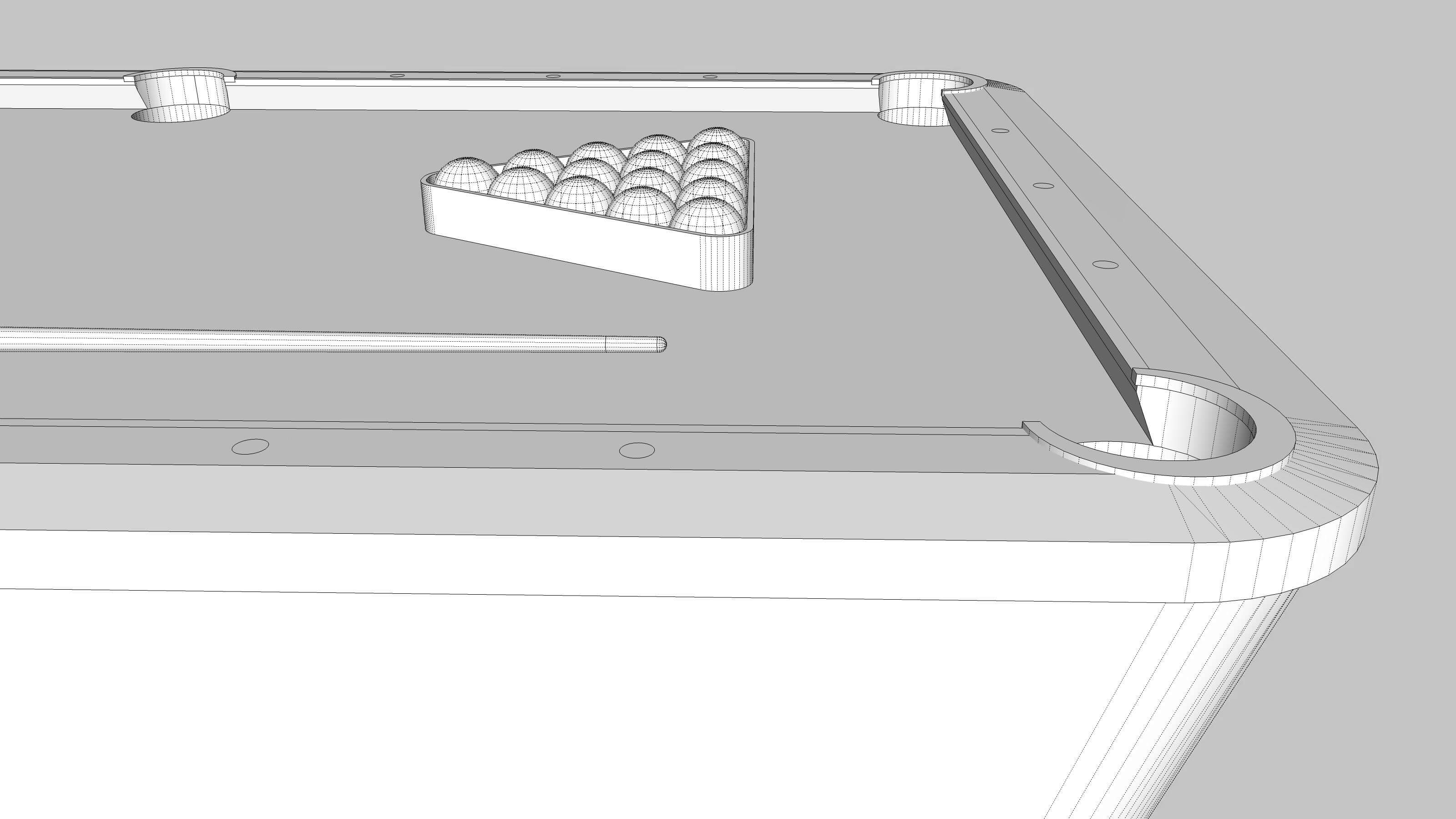 Pool Table - Billiards Set 3D Model by SpiritSwitchboard